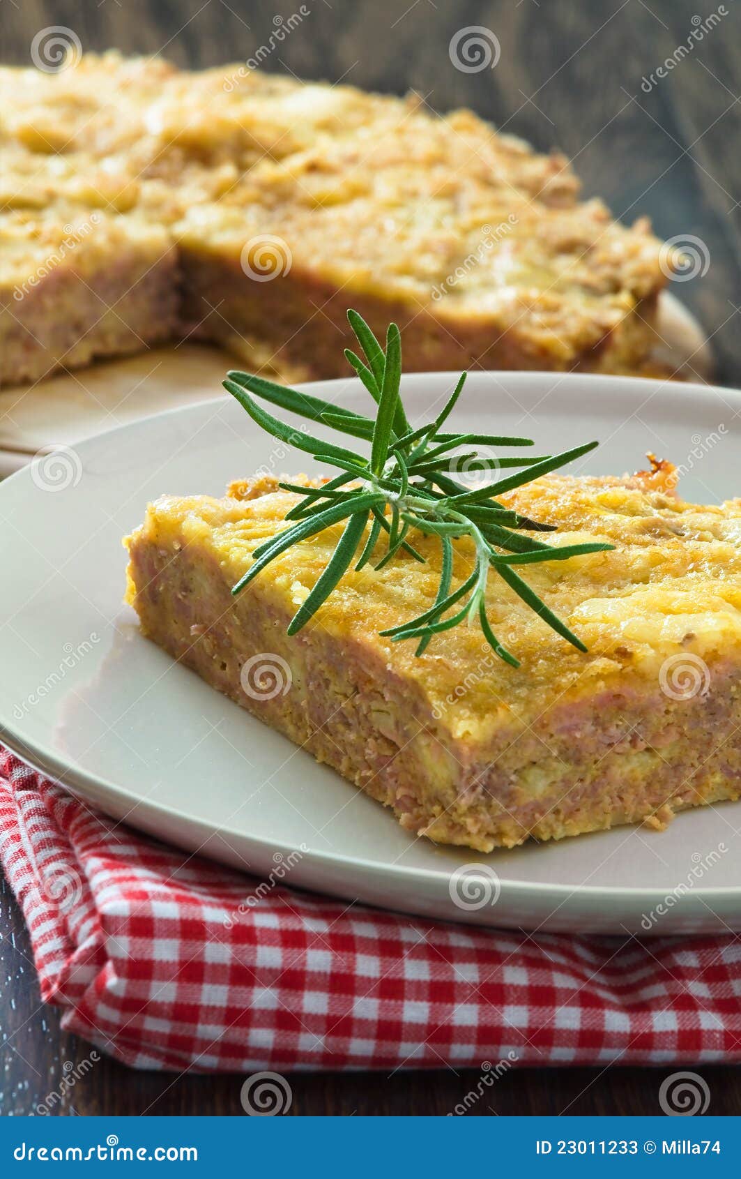 Meat pie. stock image. Image of checked, gastronomy, appetizer - 23011233