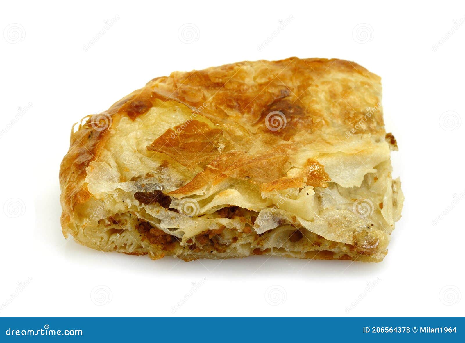 Meat Pie Burek, Borek, Burekas, Turkish And Balkan Cuisine Royalty-Free ...