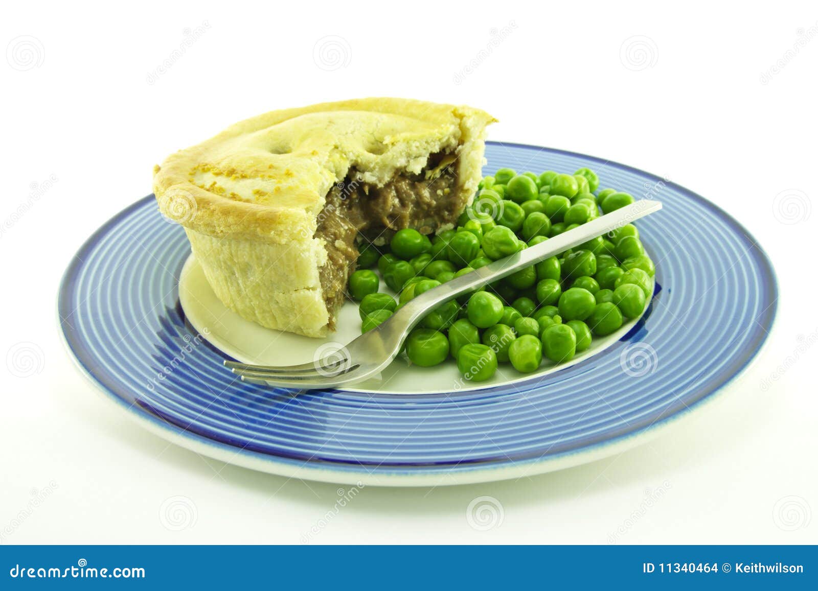 Meat Pie on a Plate stock photo. Image of food, health - 11340464