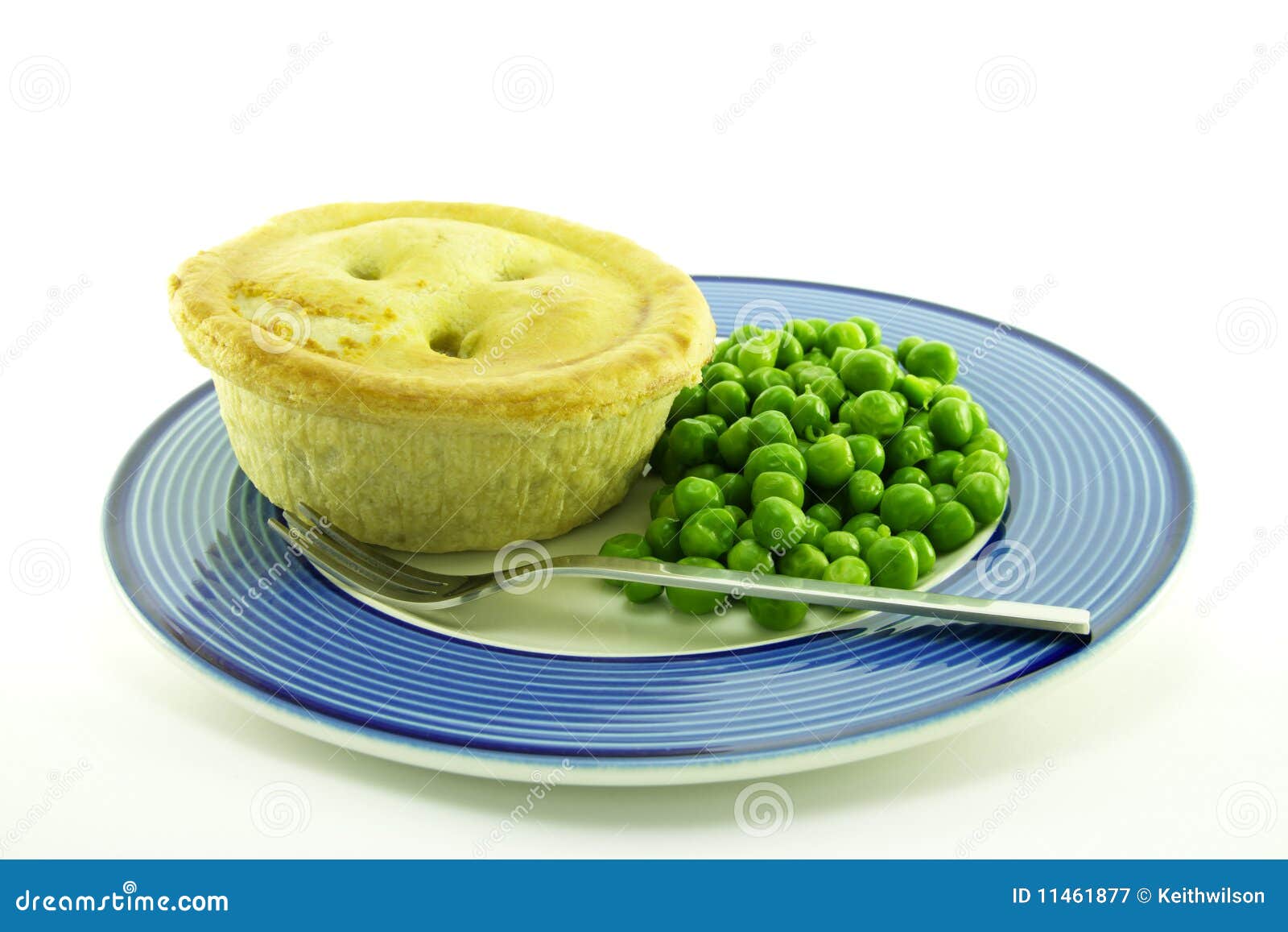 Meat Pie on a Plate stock image. Image of hungry, eating - 11461877