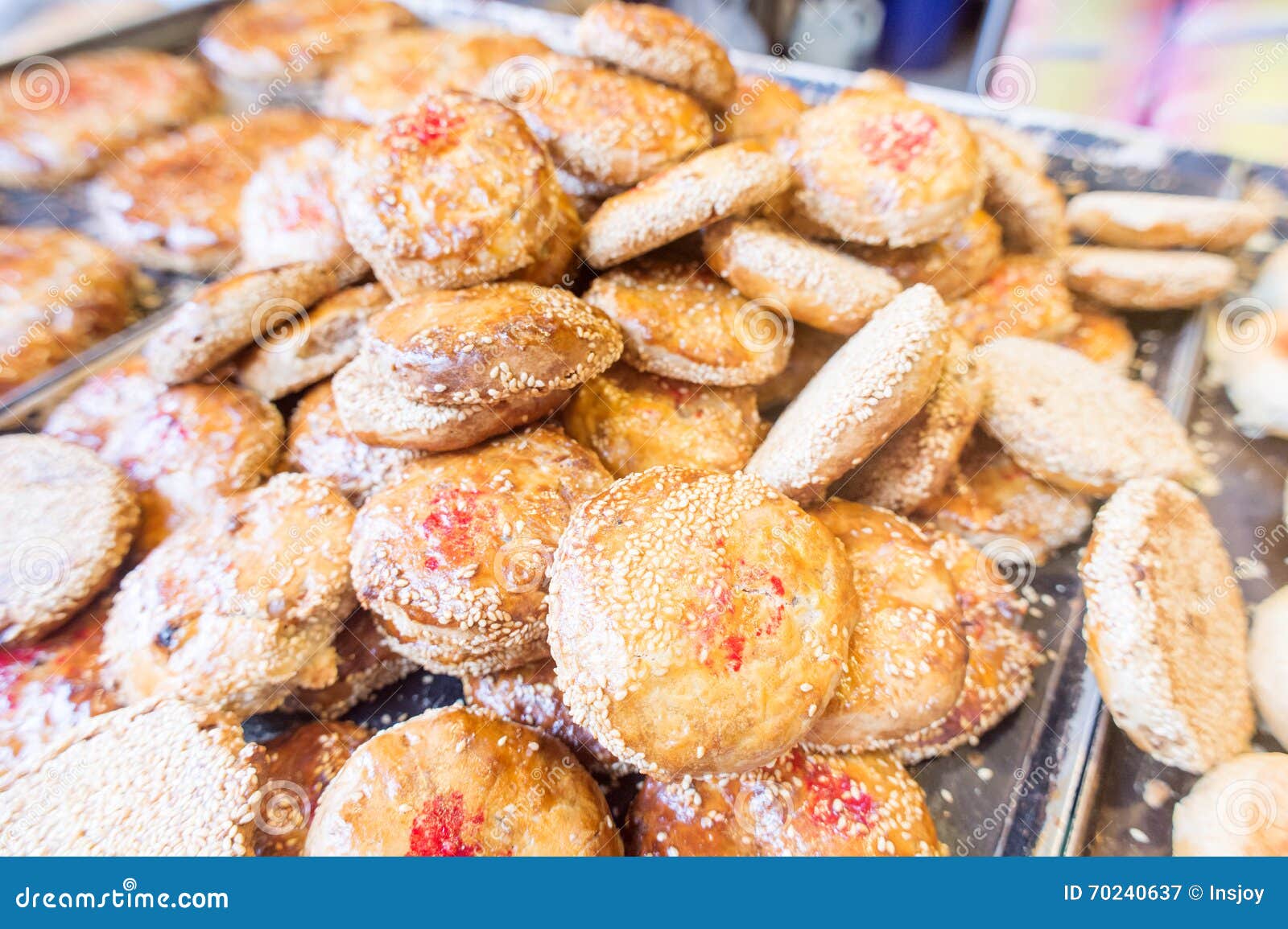 Meat pie (taiwanese food) stock image. Image of closed - 70240637