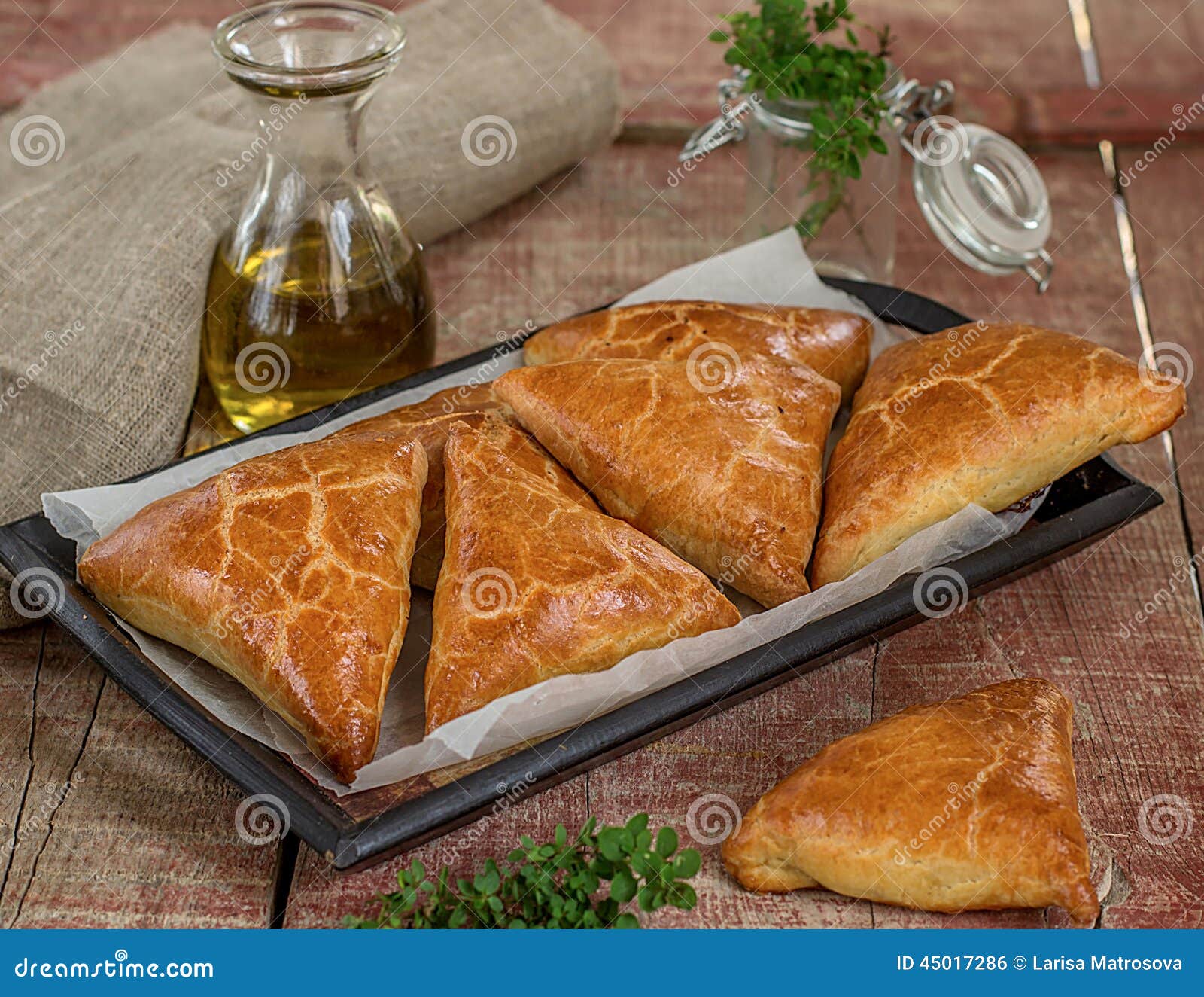 Meat Pies Samosas with Ground Beef Stock Photo - Image of meal, spices ...