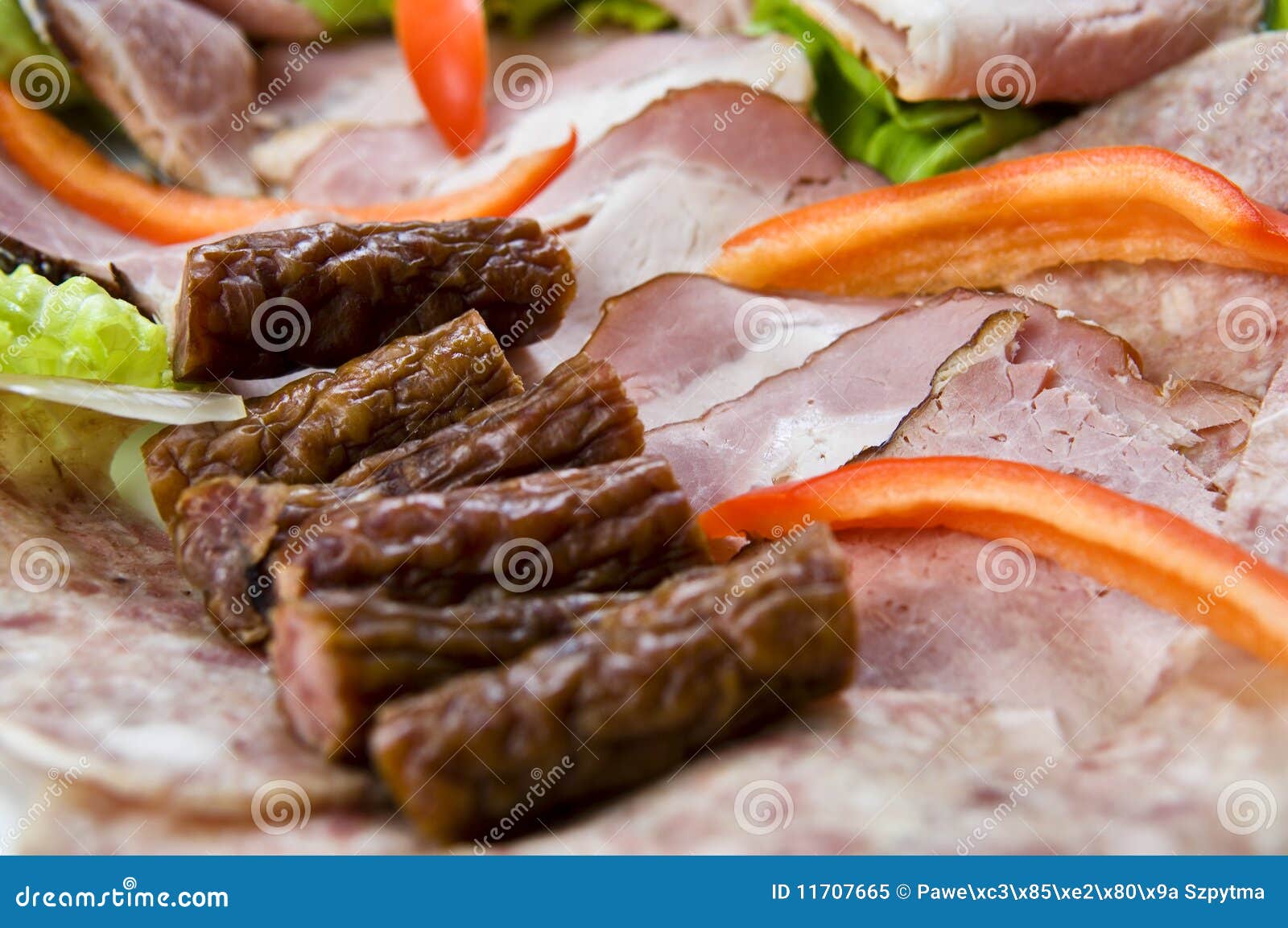 Meat plate stock image. Image of delicious, closeup, cook - 11707665