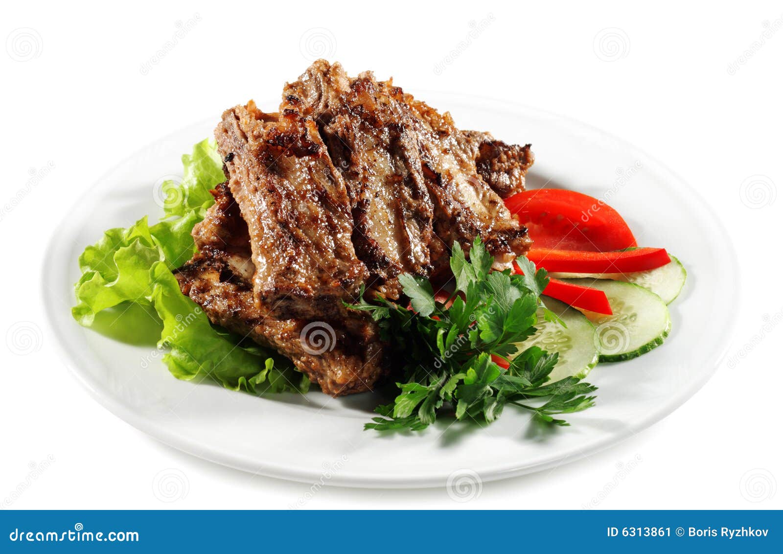 Meat Plate stock image. Image of dining, meal, menu, gourmet - 6313861
