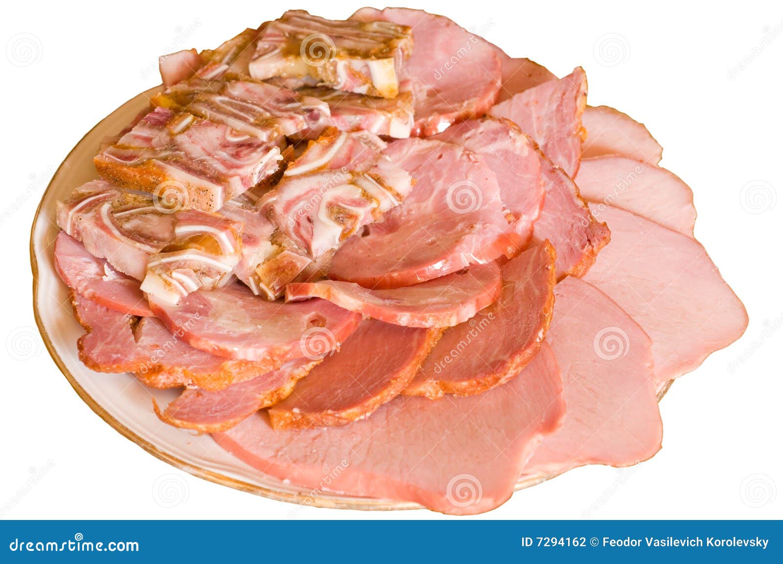 Meat on a plate. stock photo. Image of product, meat, serve - 7294162