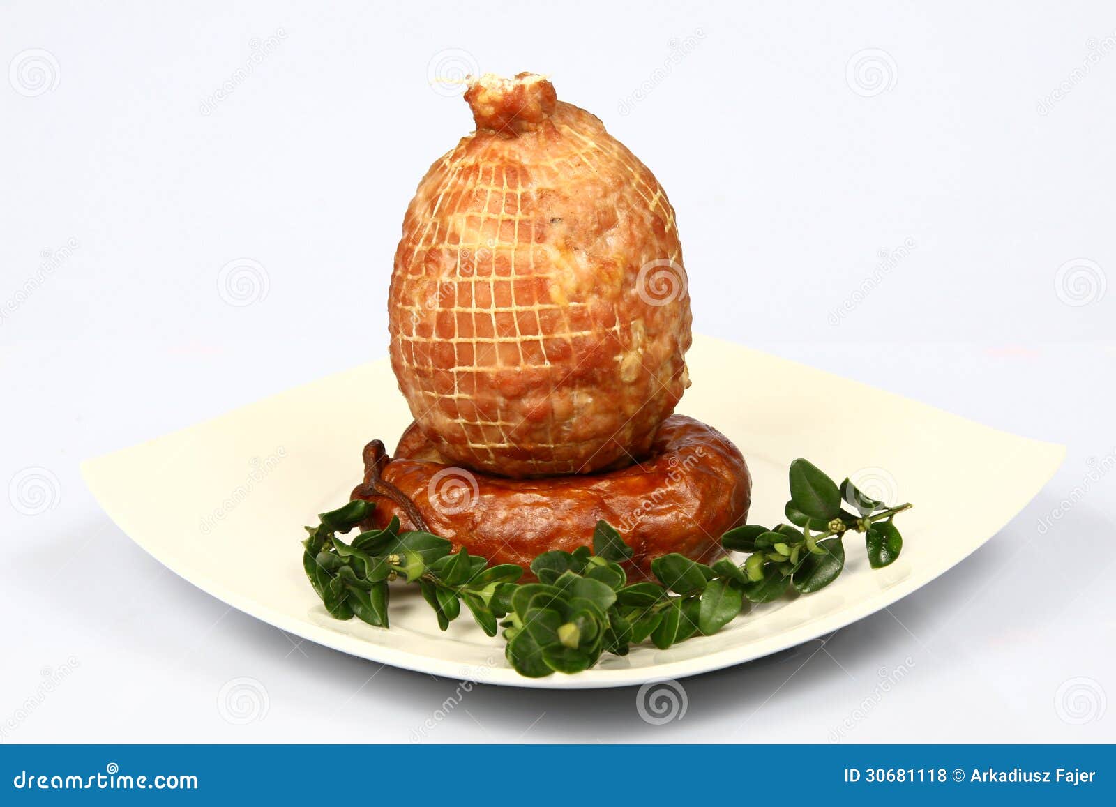 Meat on plate stock photo. Image of meal, culinary, plate - 30681118