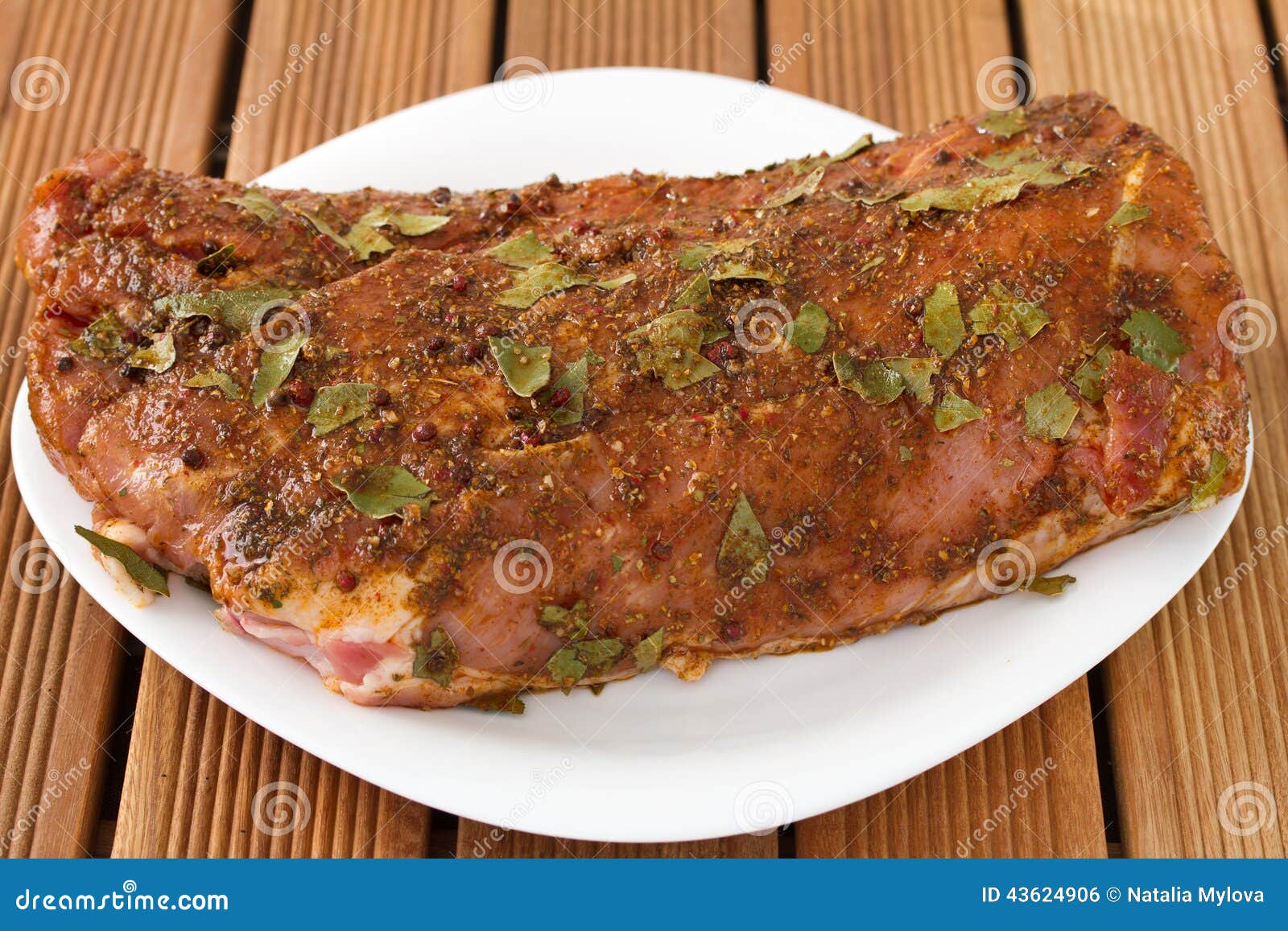 Meat on plate stock photo. Image of meat, healthy, parsley - 43624906