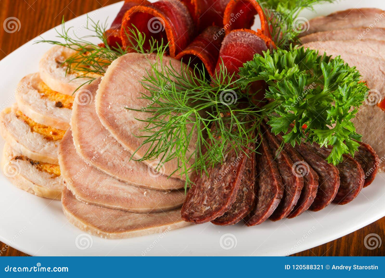 Meat plate stock image. Image of roast, platter, sauce - 120588321