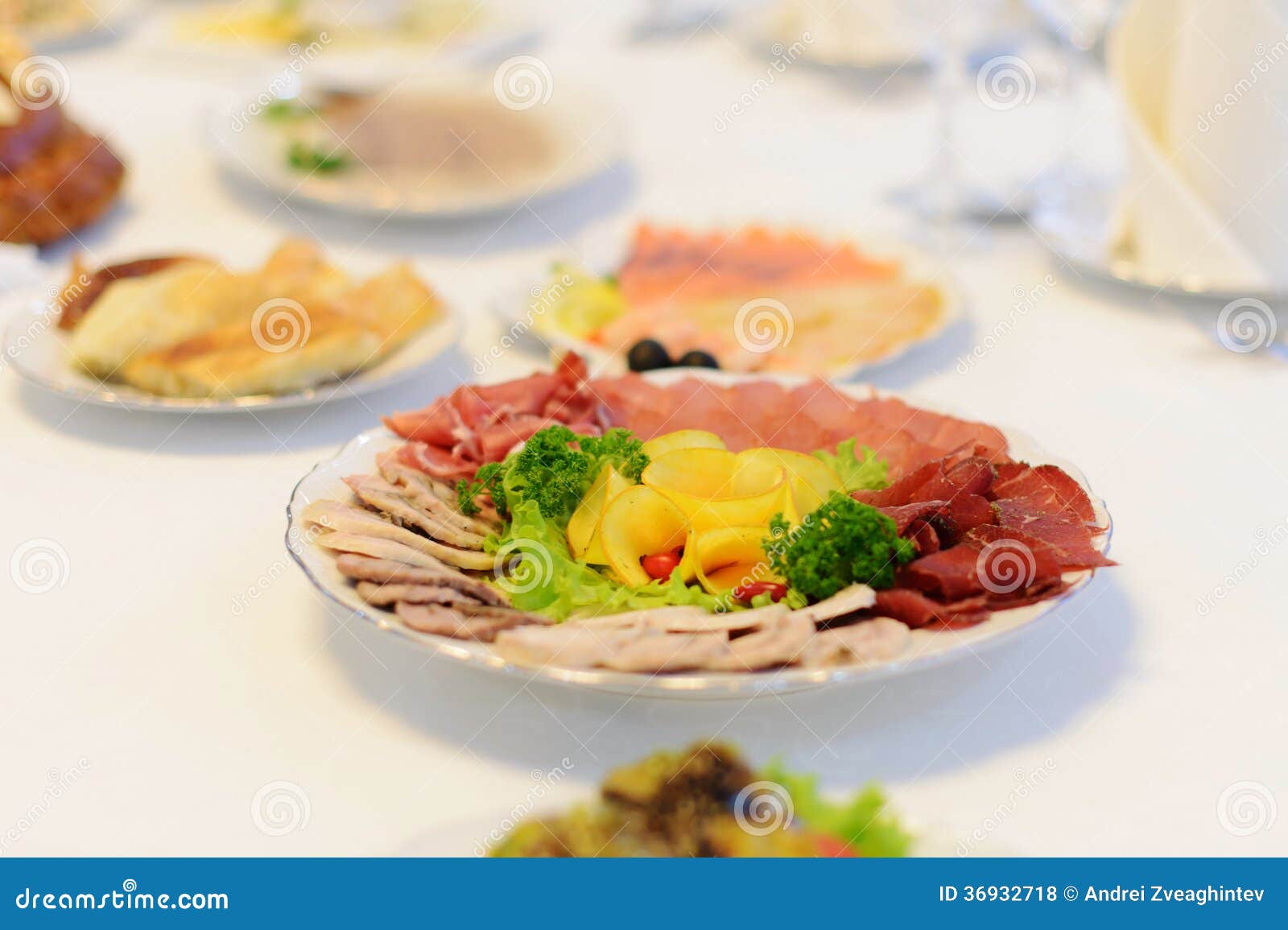 Meat Platter stock photo. Image of meat, decoration, dinner - 36932718