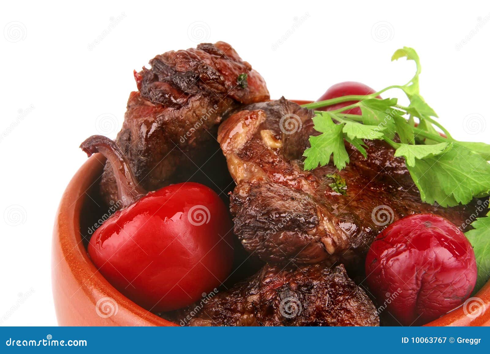Meat in pot stock image. Image of huge, lemon, american - 10063767