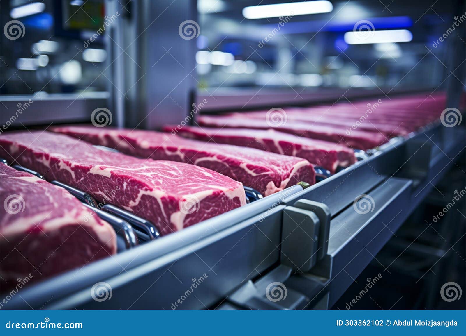 Meat Processing Marvel Industrial Machinery Cuts and Prepares Fresh ...