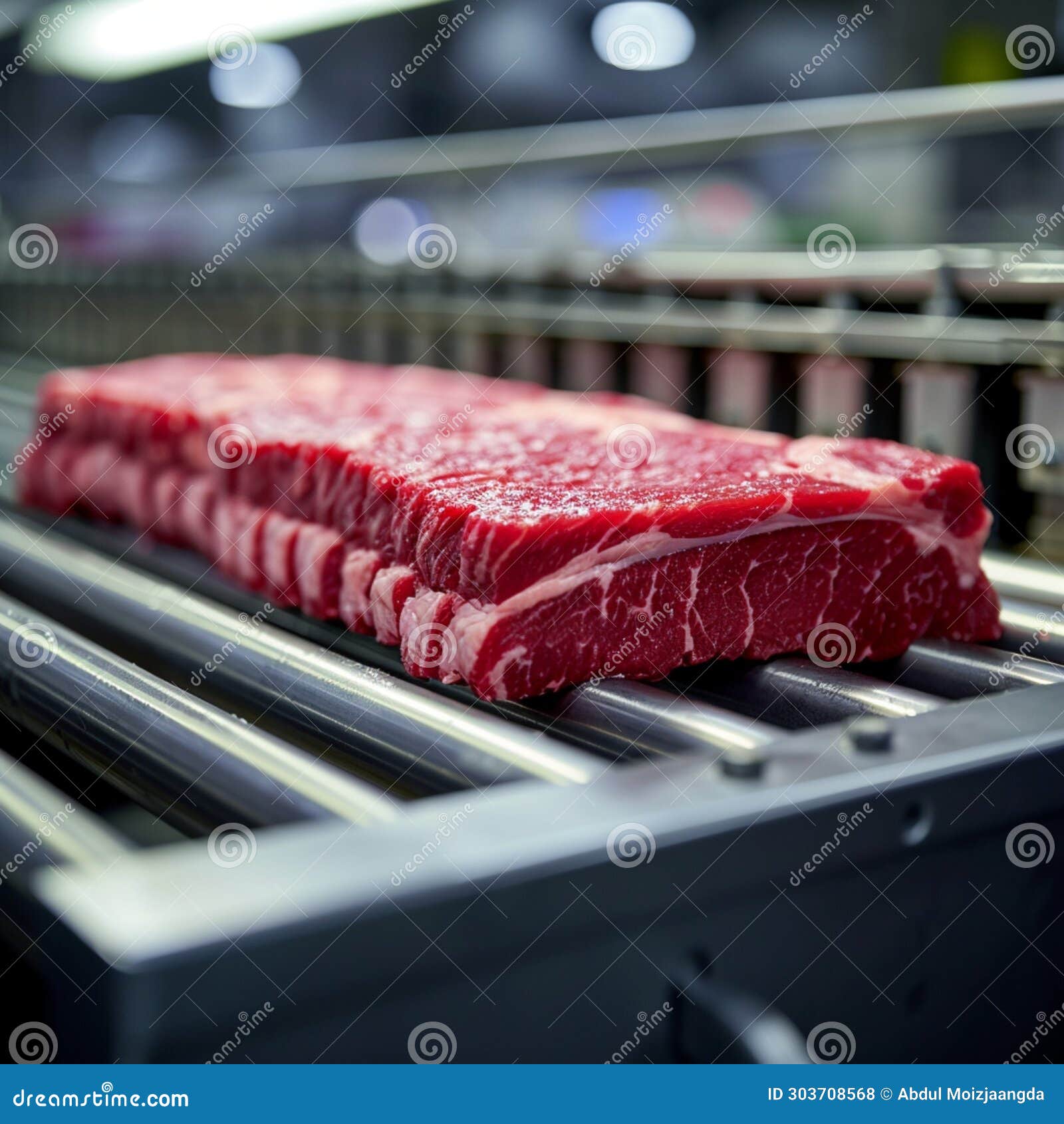 Meat Processing Marvel Industrial Machinery Cuts and Prepares Fresh ...
