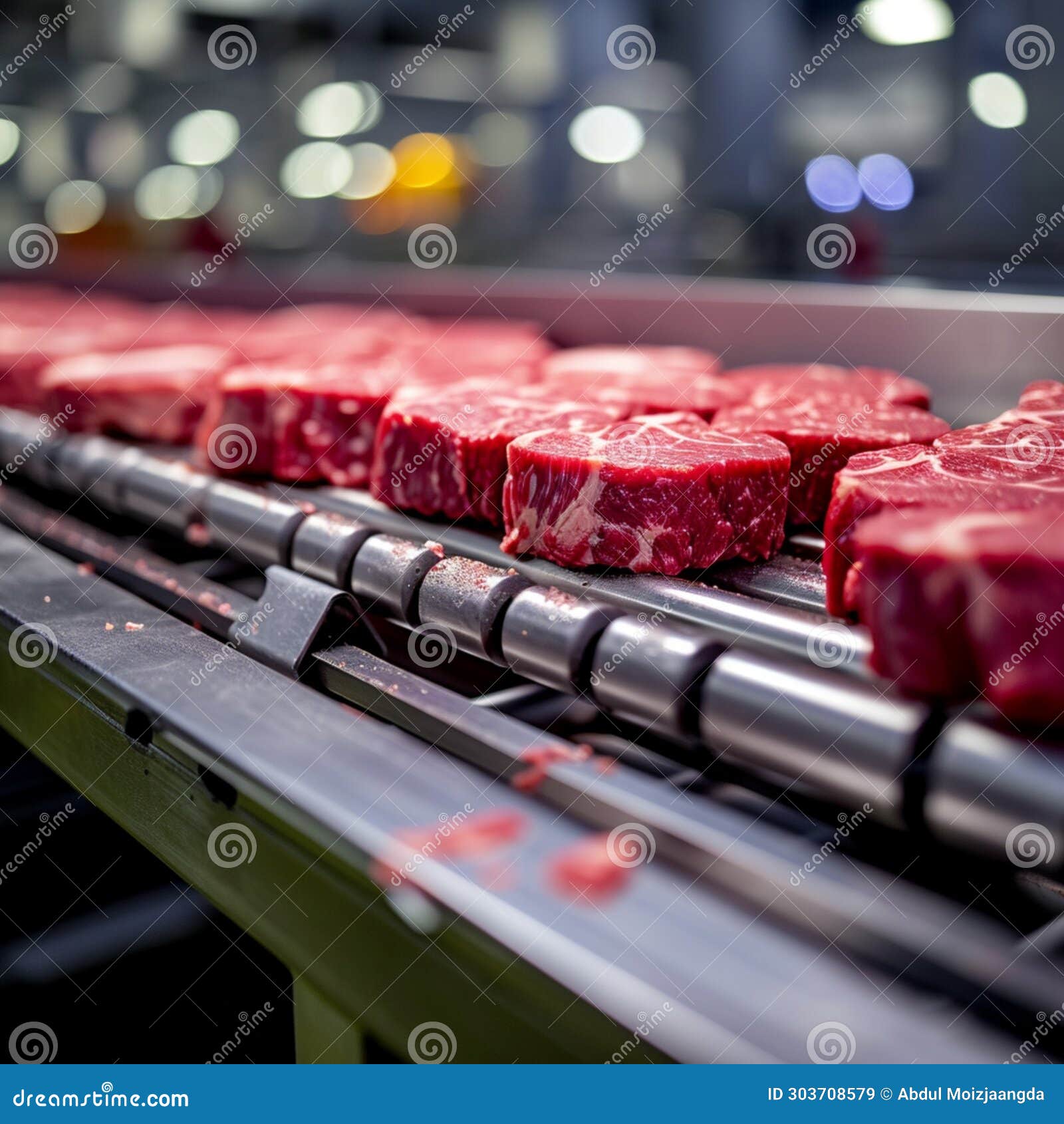 Meat Processing Marvel Industrial Machinery Cuts and Prepares Fresh ...