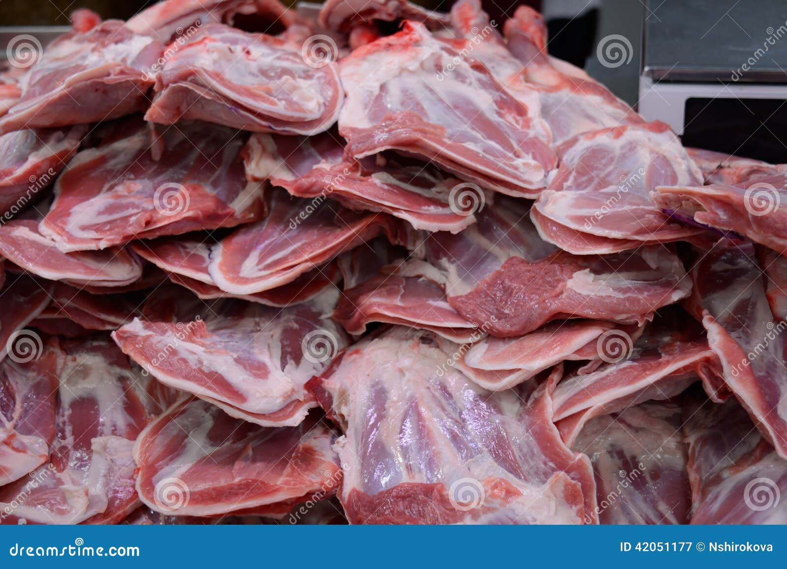 Meat stock image. Image of pile, scales, meat, mutton - 42051177
