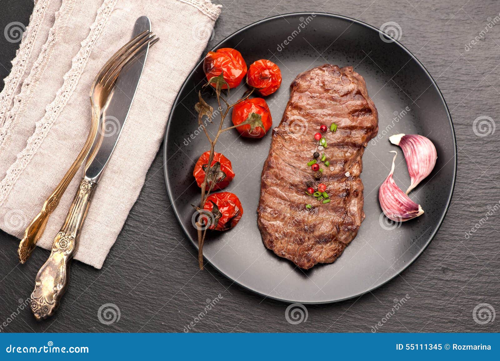 Meat Ribeye Steak Entrecote Stock Image - Image of dinner, menu: 55111345