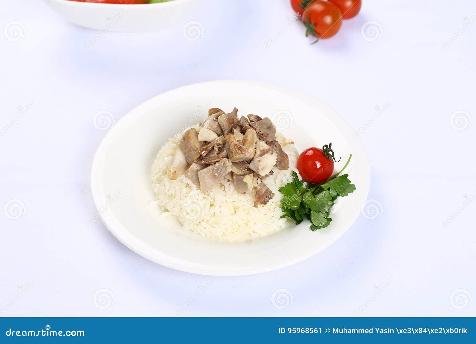 Meat and rice stock image. Image of pepper, dish, eastern - 95968561