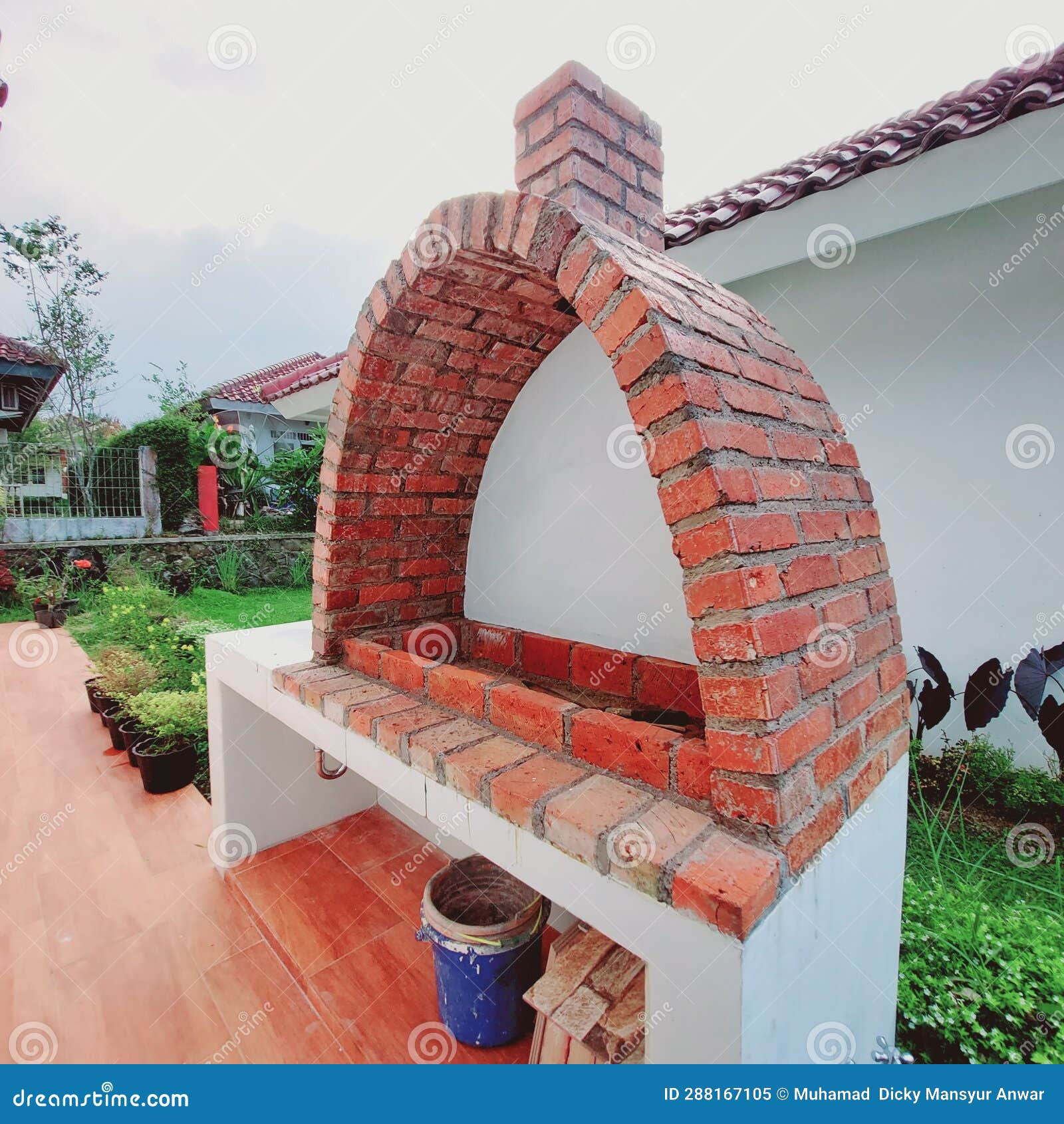 Meat Roasting Place stock image. Image of window, architecture - 288167105