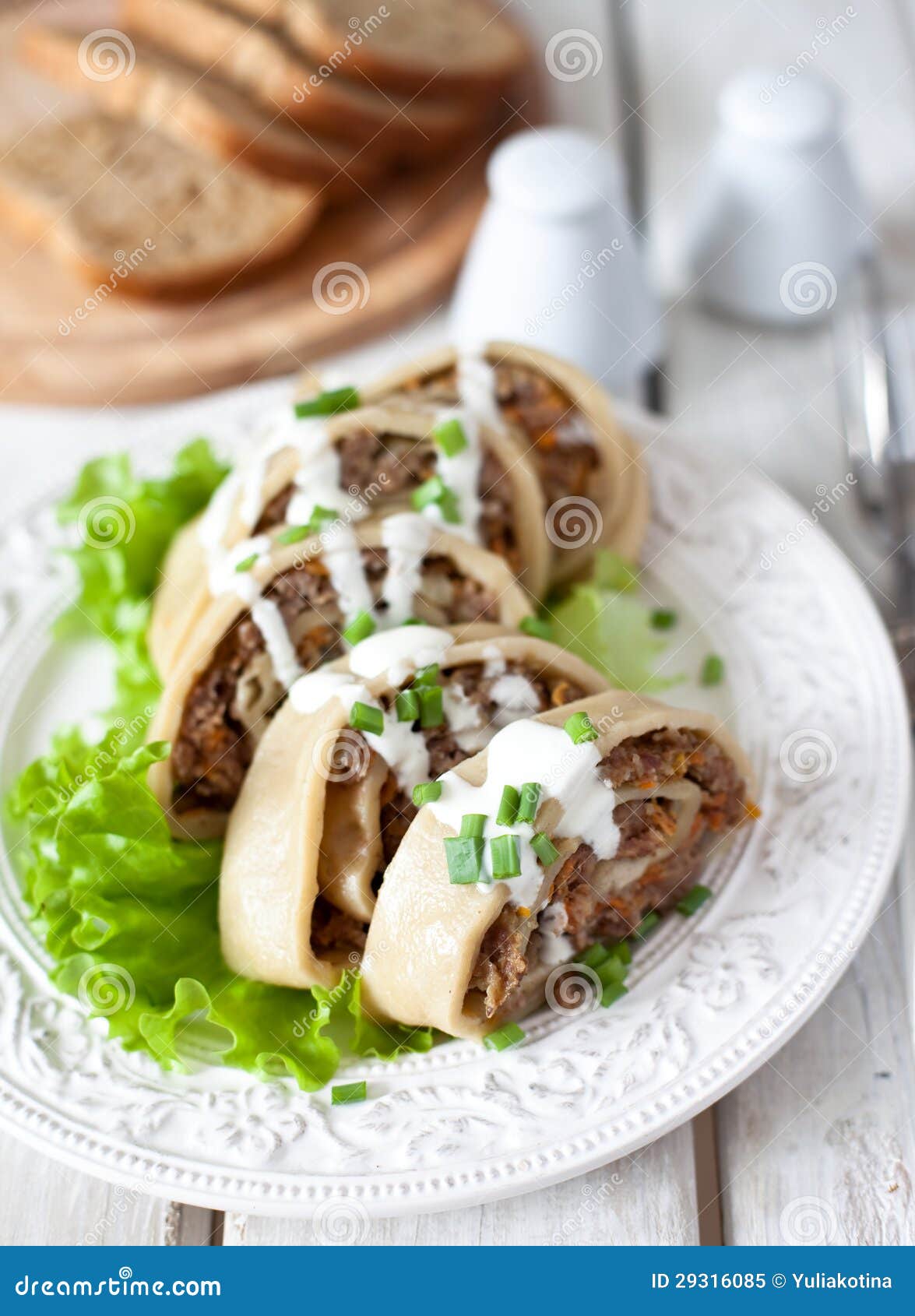 Meat roll stock image. Image of wrapped, steamer, snack - 29316085