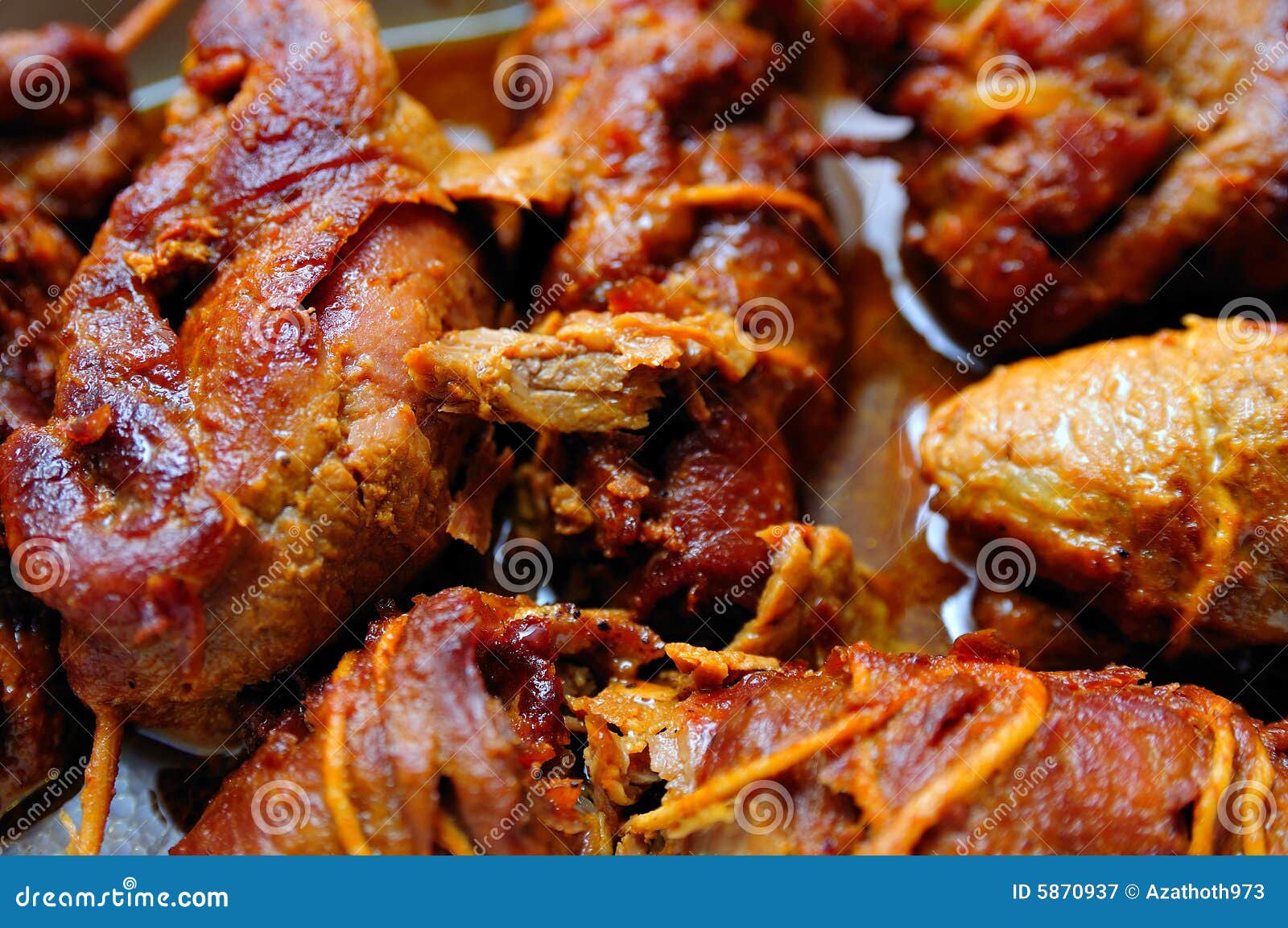 Meat Rolls Involtini stock image. Image of close, lunch - 5870937