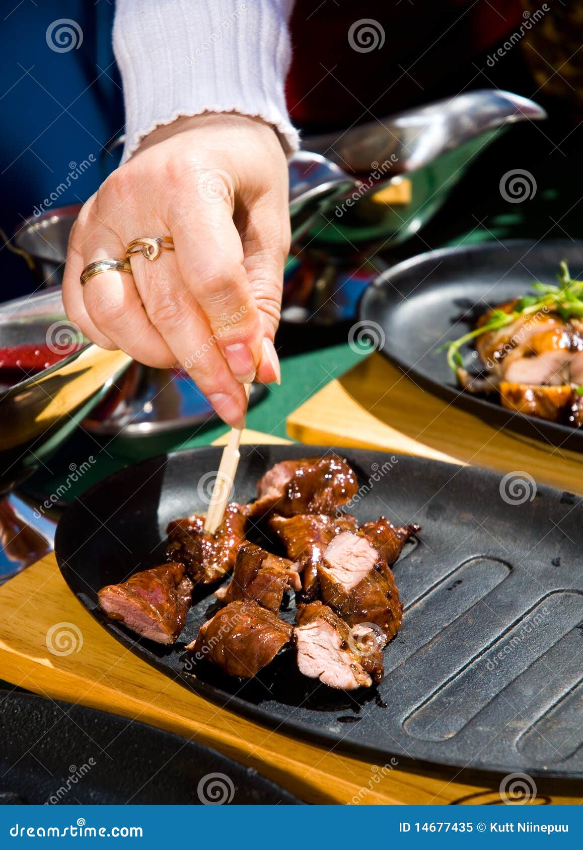 Meat sampling stock image. Image of food, sampling, grilled - 14677435