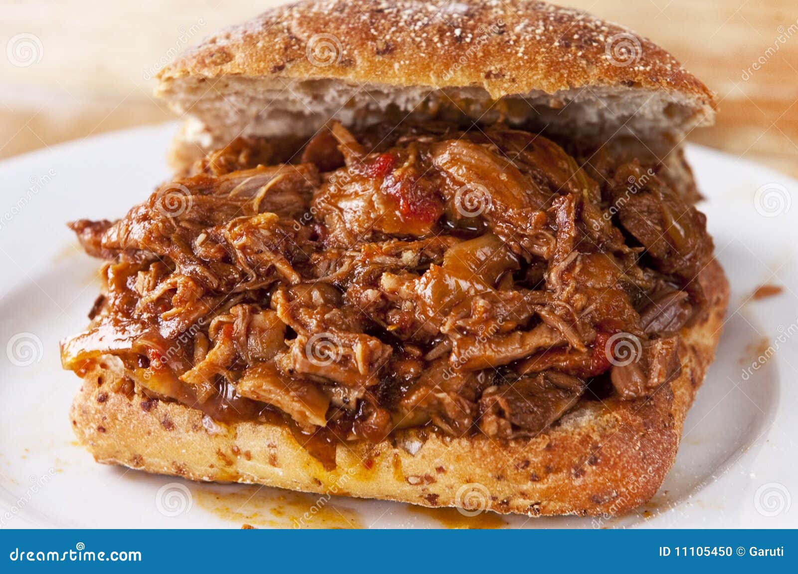 Meat sandwich stock photo. Image of board, bread, prepared - 11105450