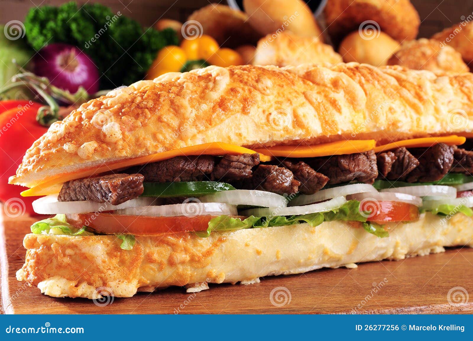 Meat sandwich stock photo. Image of meaty, onion, ripe - 26277256