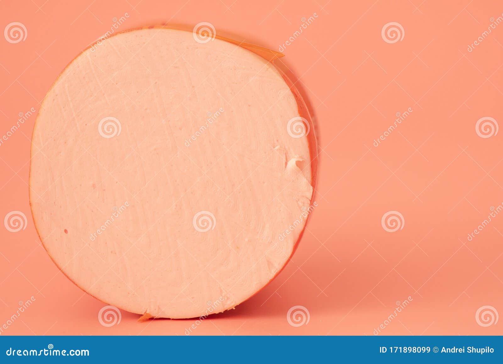 Meat Sausage on a Pink Background Stock Image - Image of meat, food ...