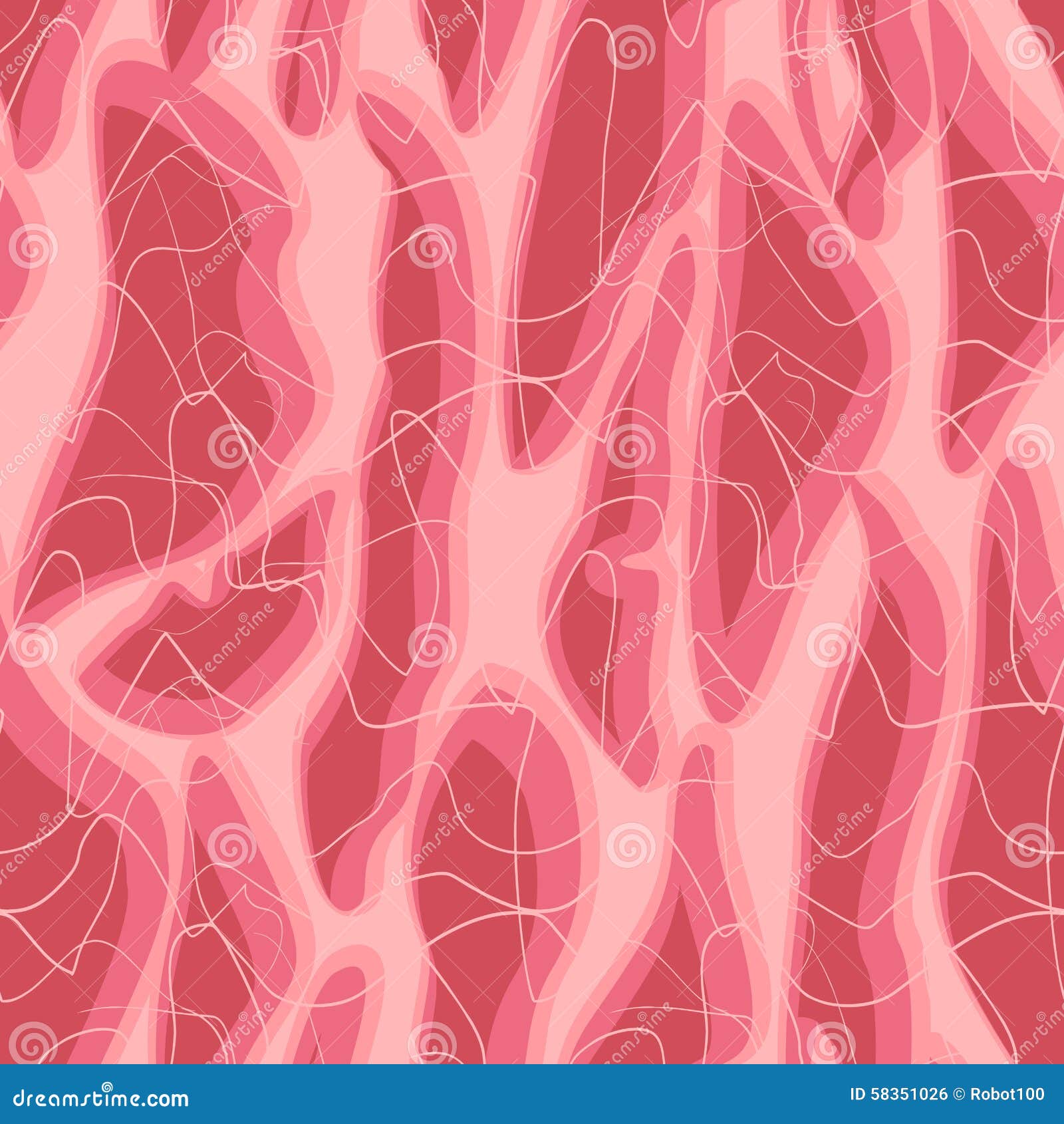 Meat Seamless Pattern. Pink Texture of Fresh Pork Meat Stock Vector ...