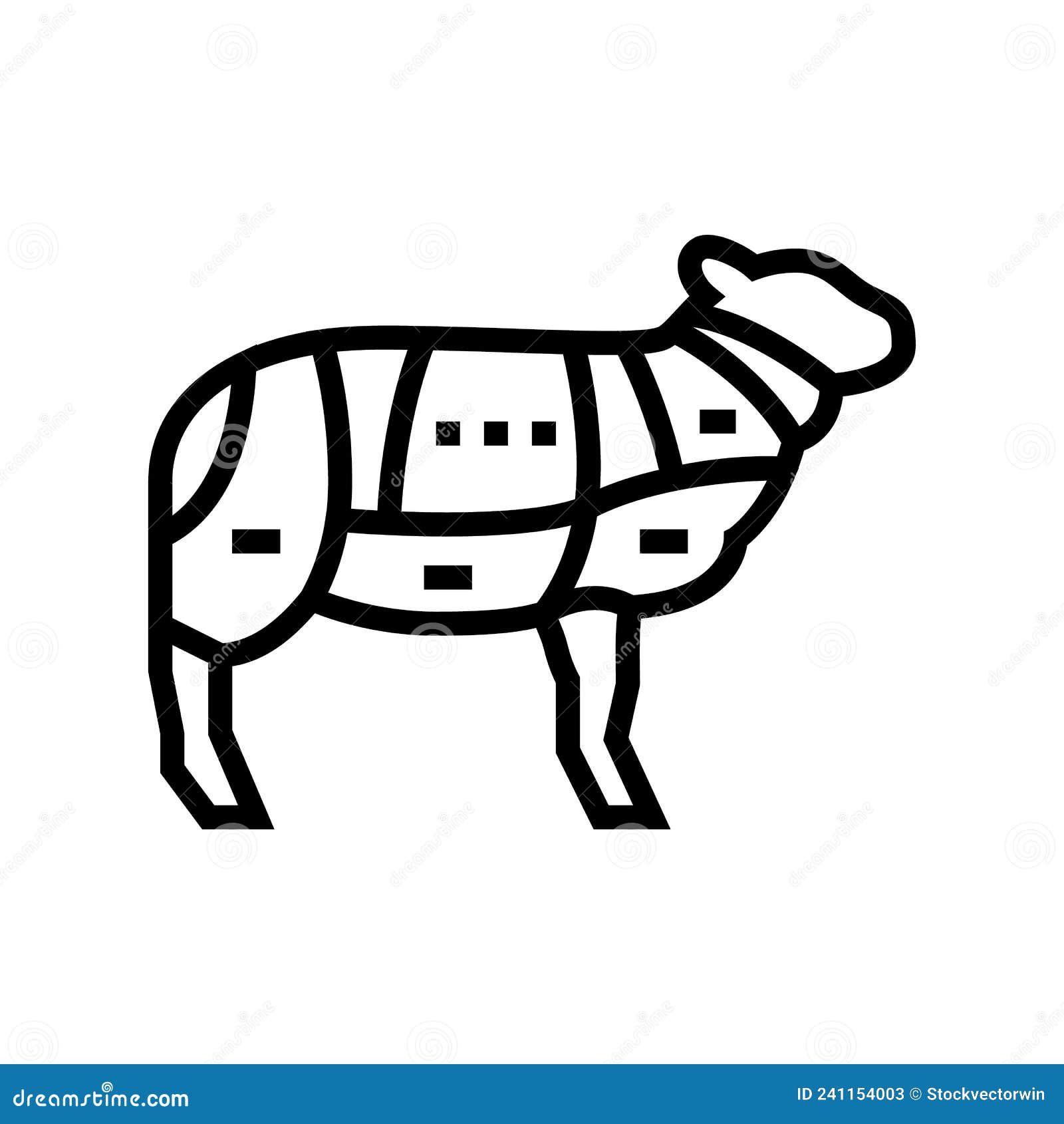 Meat Sheep Line Icon Vector Illustration Stock Vector - Illustration of ... Meat Sheep Line Icon Vector Illustration Stock Vector - Illustration of ...