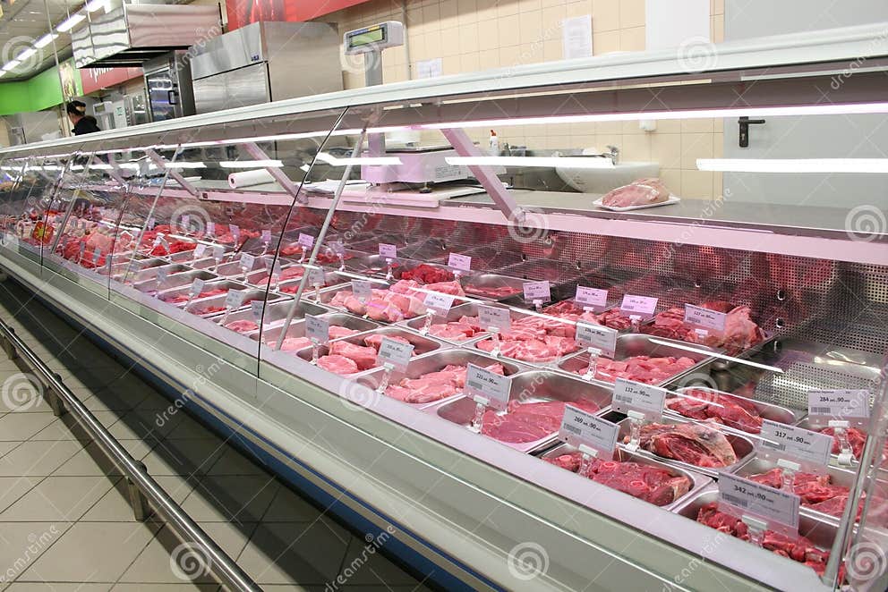 Meat in shop stock photo. Image of beef, commerce, supermarket - 2087268