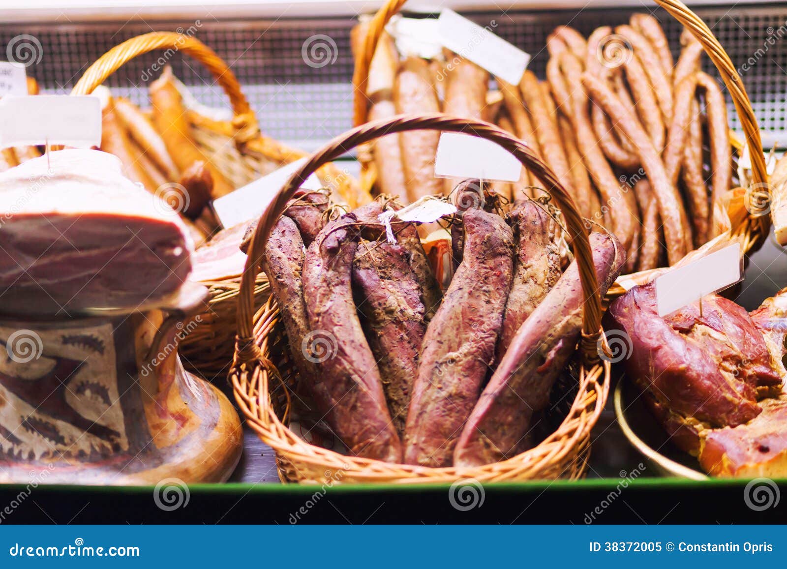 Meat in shop stand stock image. Image of beef, venison - 38372005