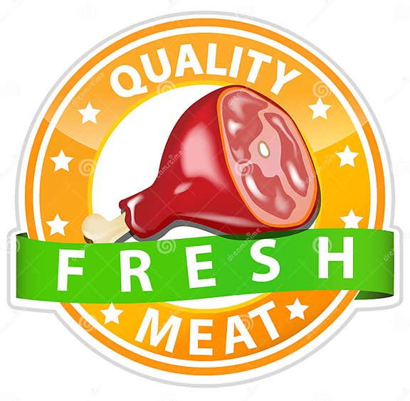 Meat sign stock vector. Illustration of healthy, sell - 18610170
