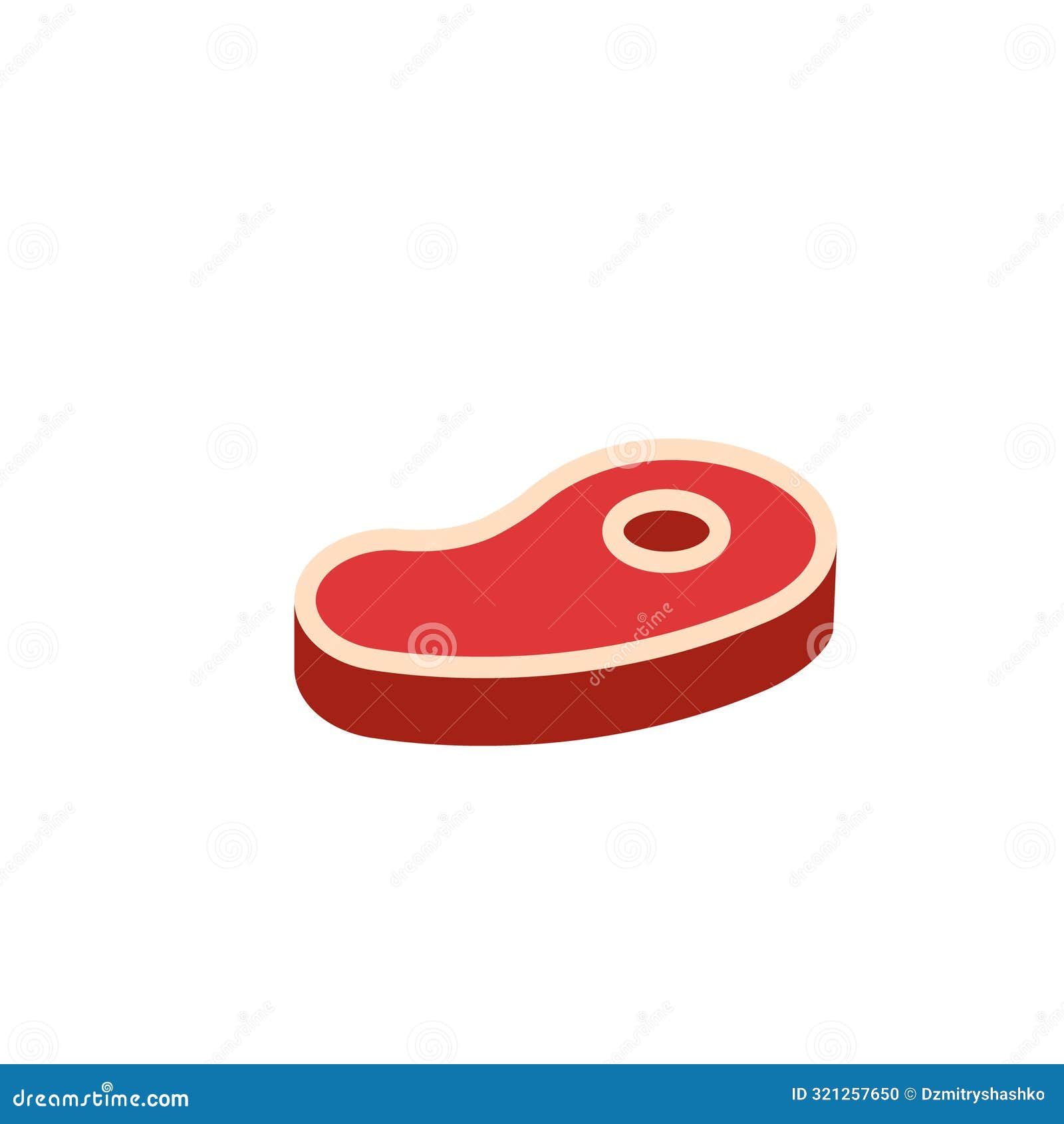 Meat simple icon. stock vector. Illustration of symbol - 321257650