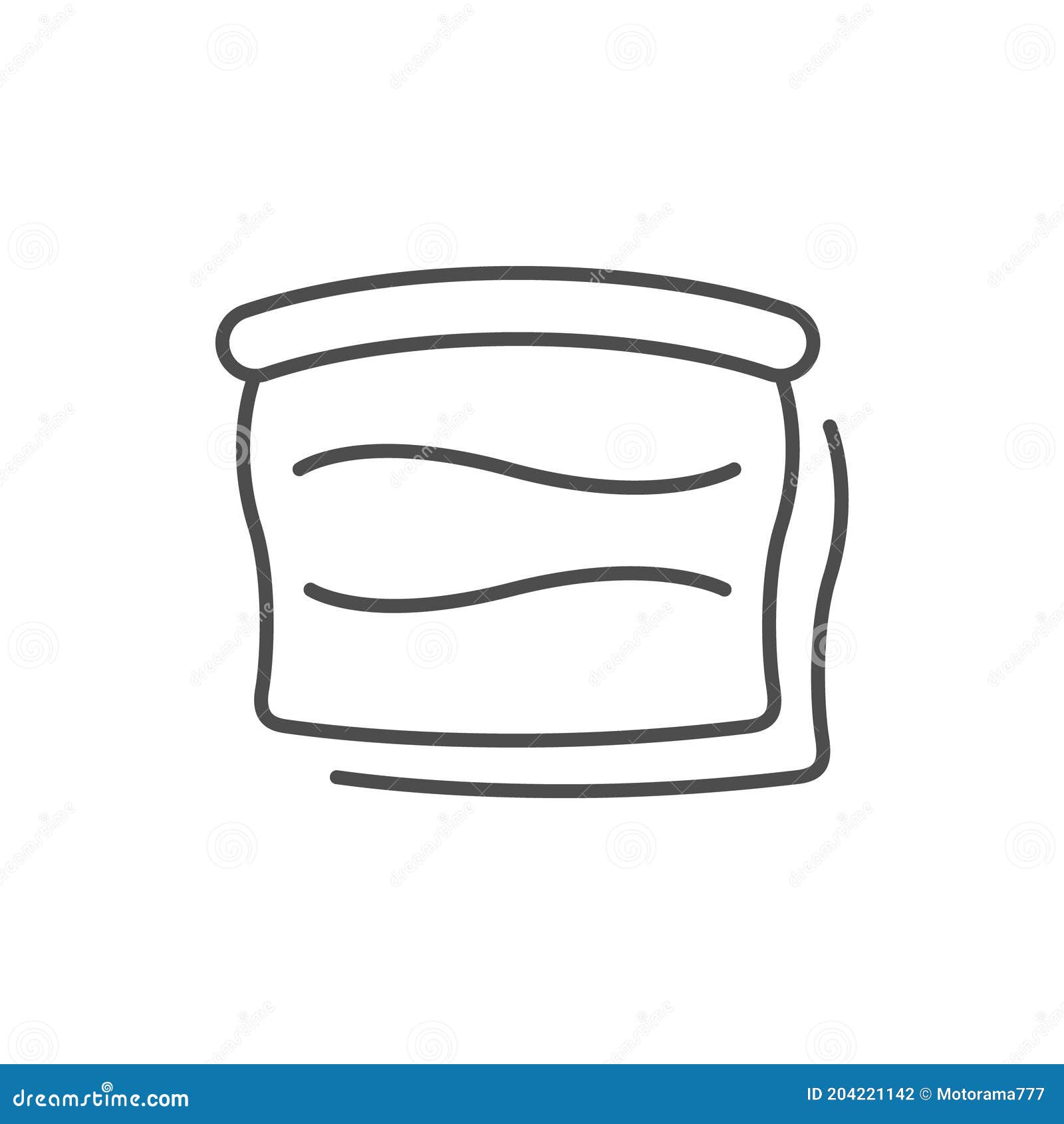 Meat Slice Line Outline Icon Stock Vector - Illustration of ingredient ...