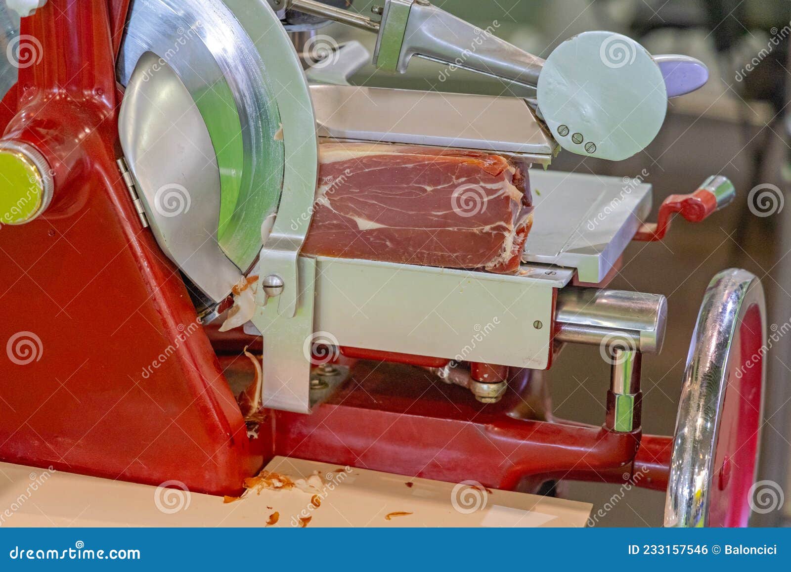 Meat Slicer Machine stock photo. Image of novi, europe - 233157546