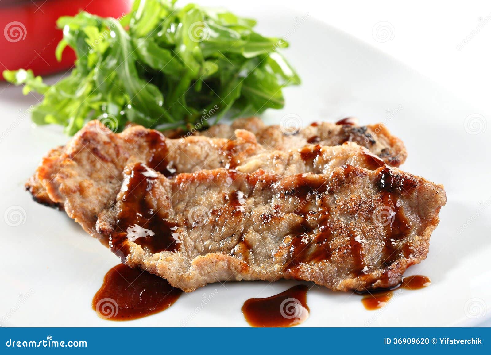 Meat slices stock photo. Image of cooked, barbecued, dish - 36909620