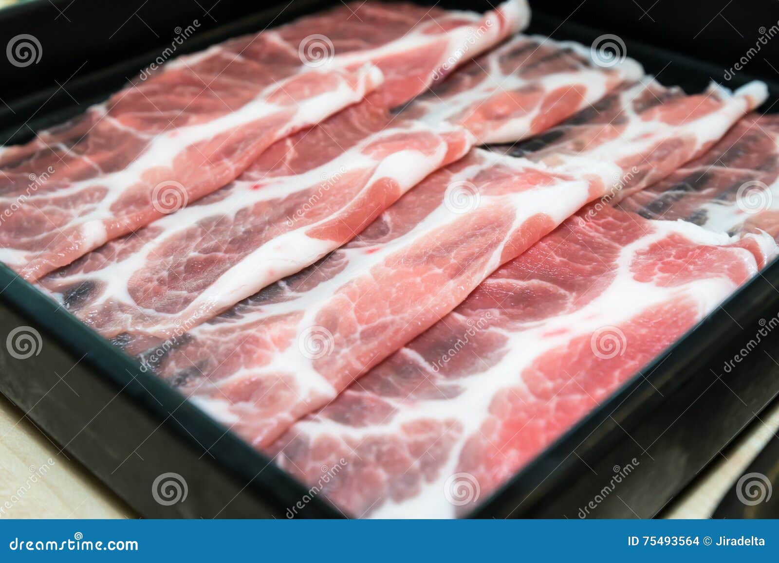 Meat Slide on Plate stock photo. Image of white, texture - 75493564