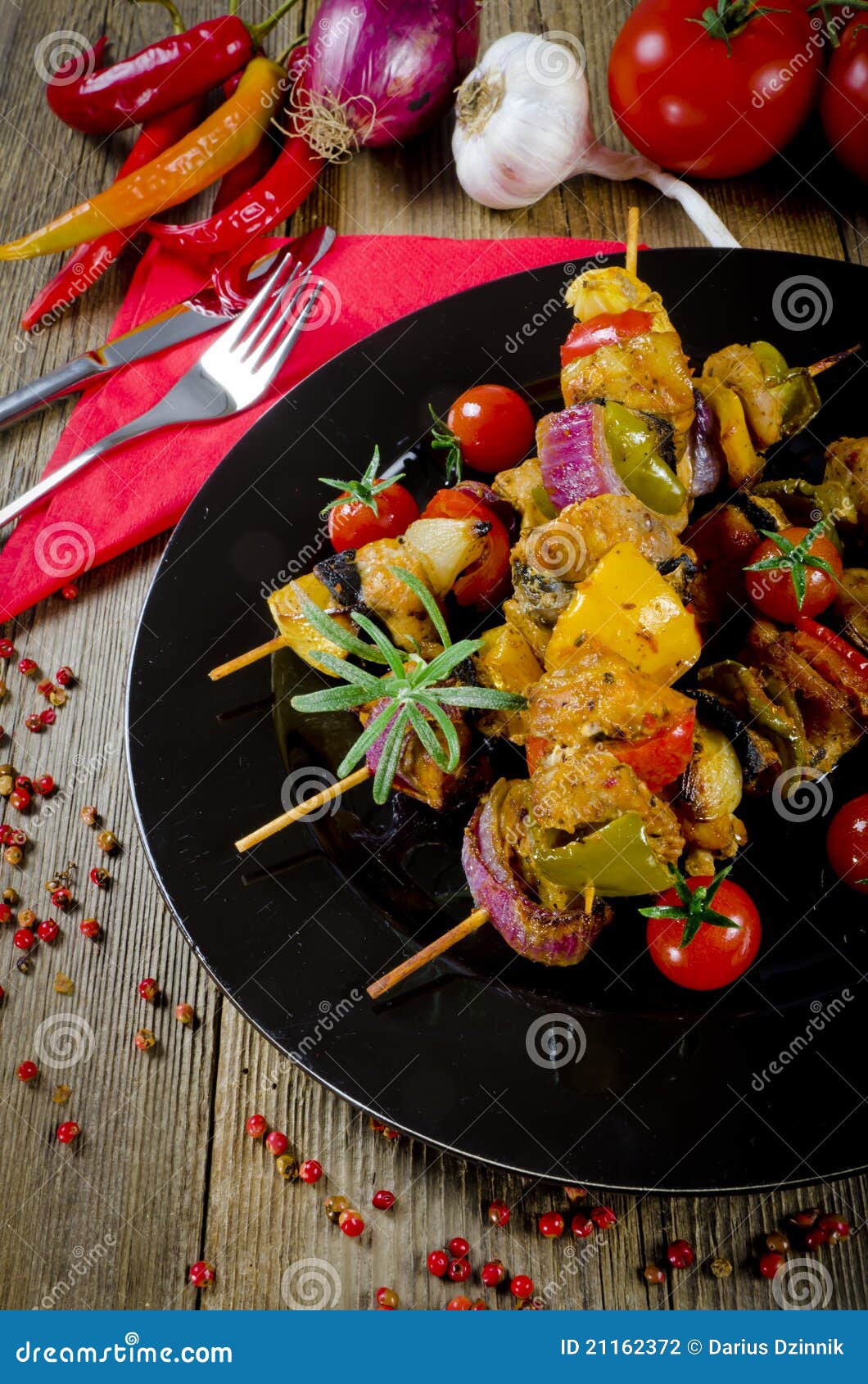 Meat spits stock photo. Image of green, meat, grill, beef - 21162372