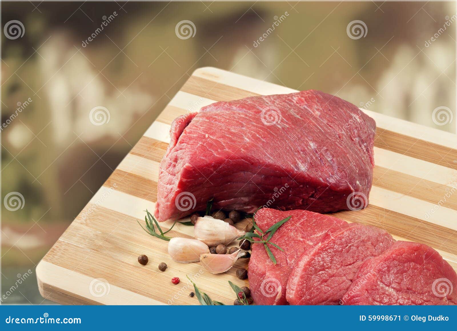 Meat stock image. Image of beef, freshness, parsley, wood - 59998671
