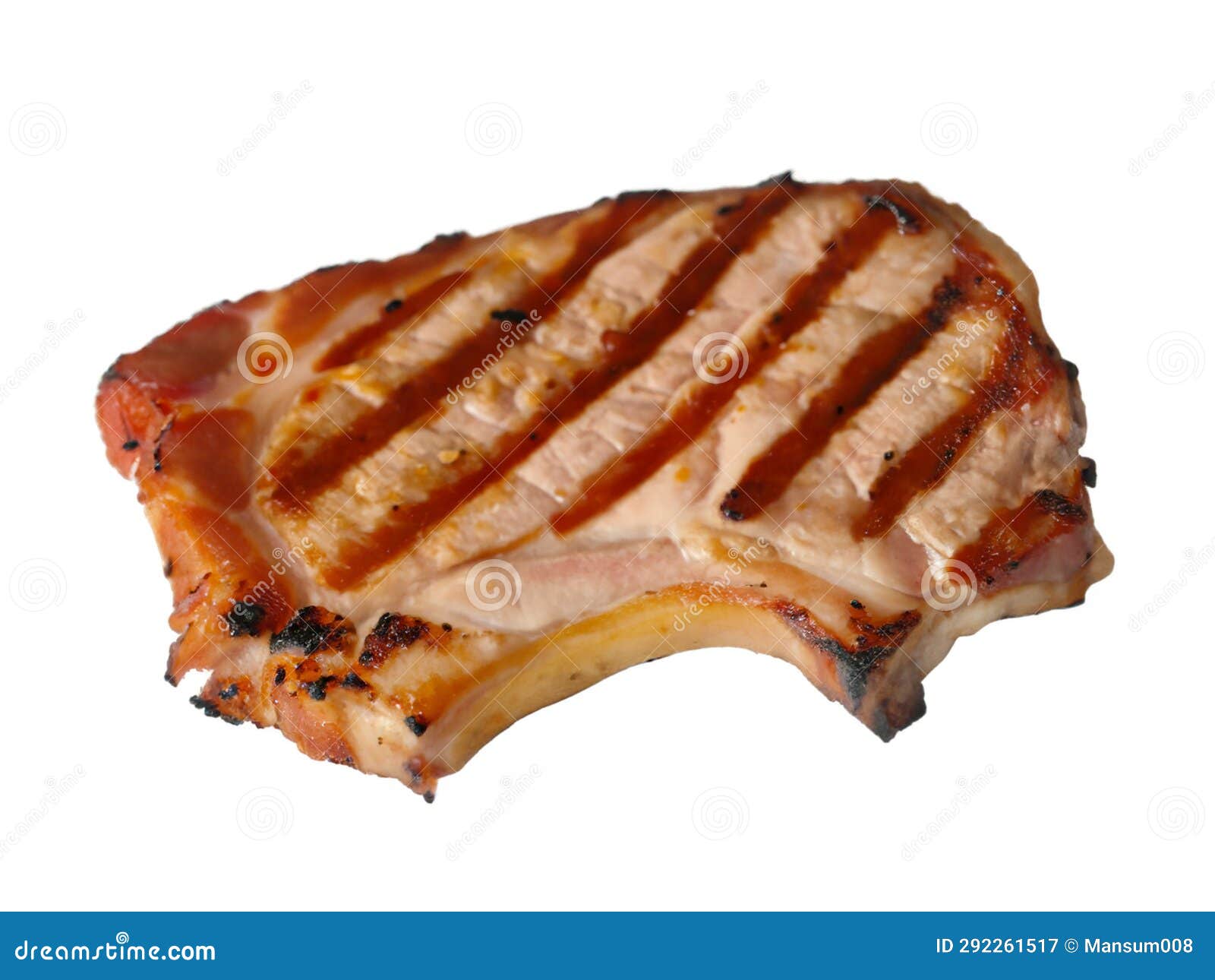 Meat Steak on a White Background Stock Image - Image of lunch, grill ...