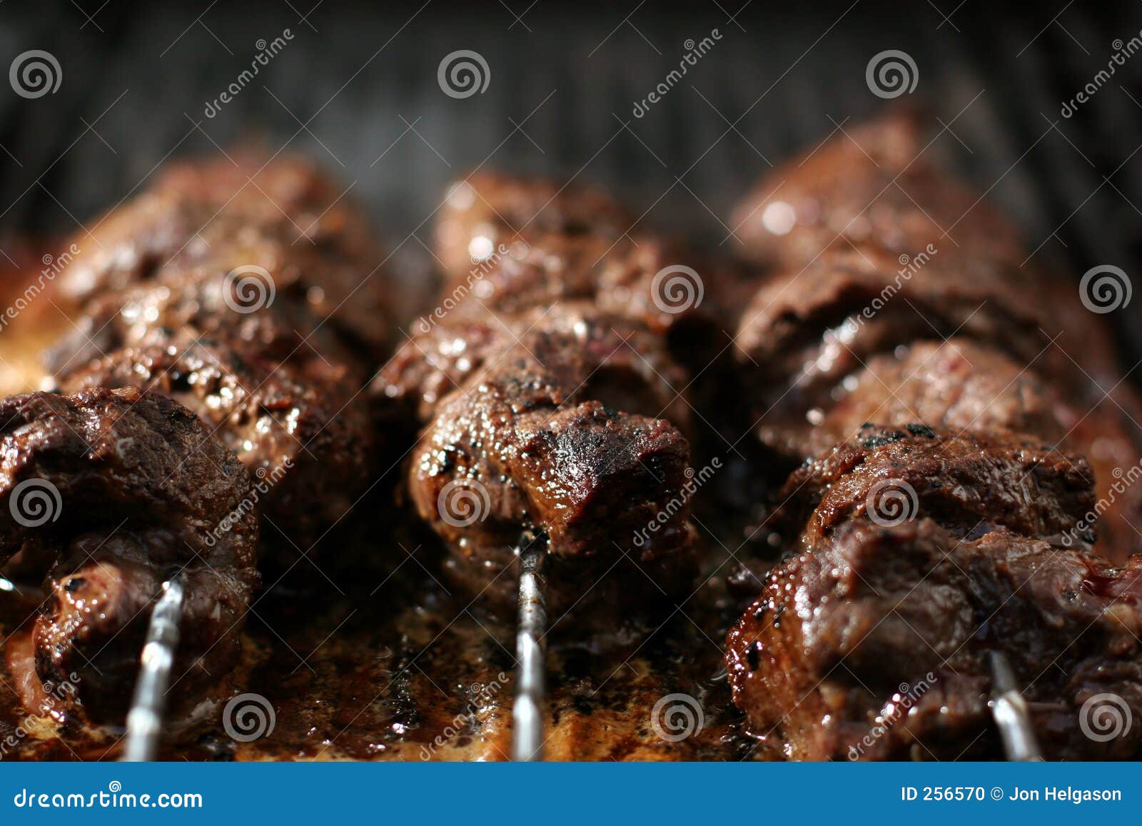 Meat on a stick stock photo. Image of filet, loins, grilled - 256570