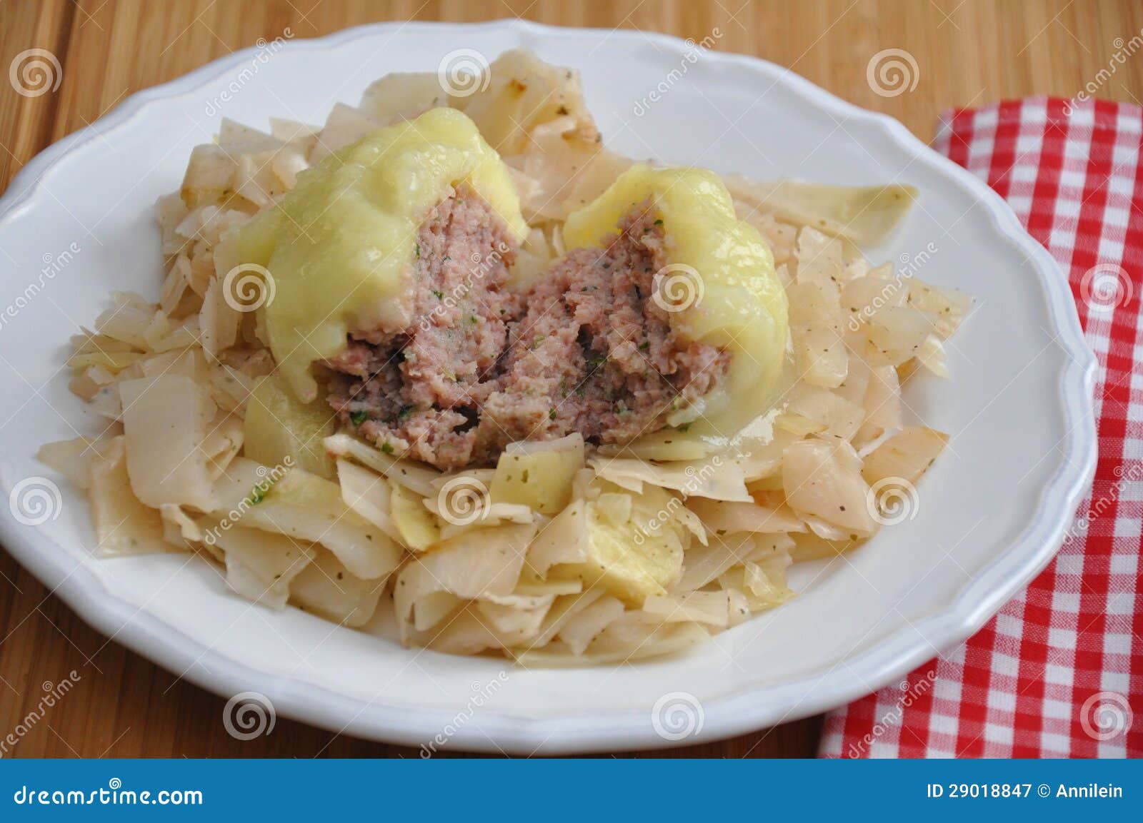 Meat stuffed dumplings stock image. Image of board, austrian - 29018847