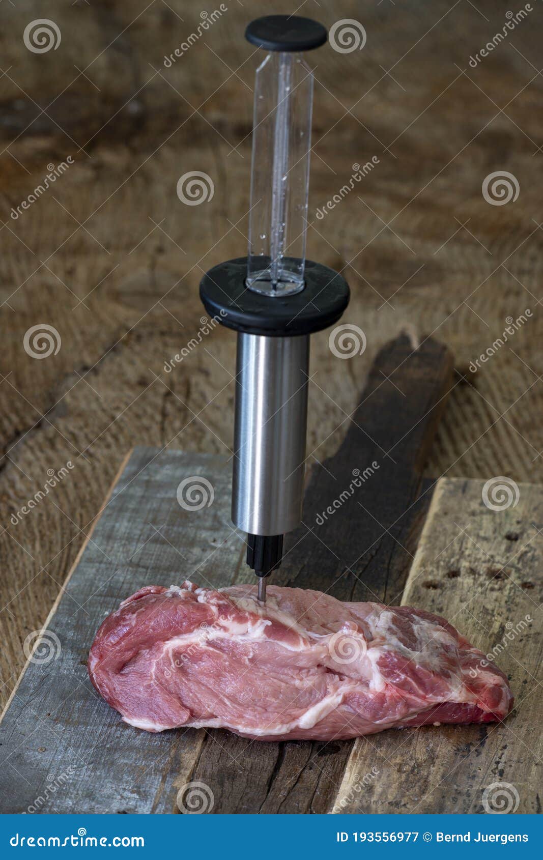 Meat syringe stock image. Image of recipe, laboratory - 193556977