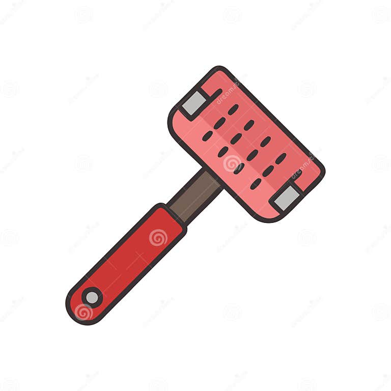 Meat Tenderizer Vector for Cooking Needs Stock Illustration ...
