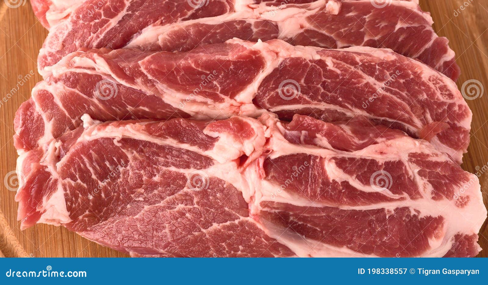 Meat Texture with Fat Pattern. Fresh Raw Meat Sliced Stock Image ...