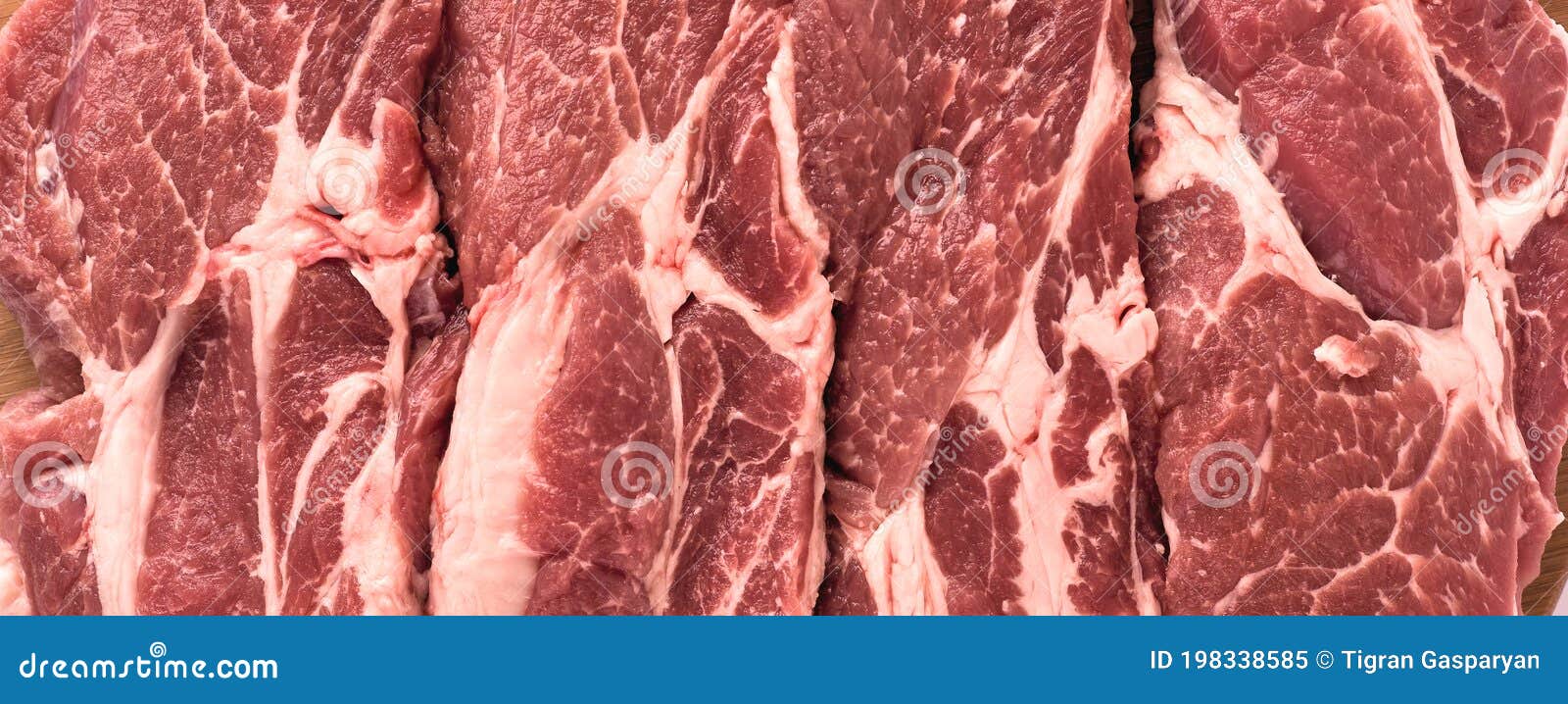 Meat Texture with Fat Pattern. Fresh Raw Meat Sliced Stock Image ...