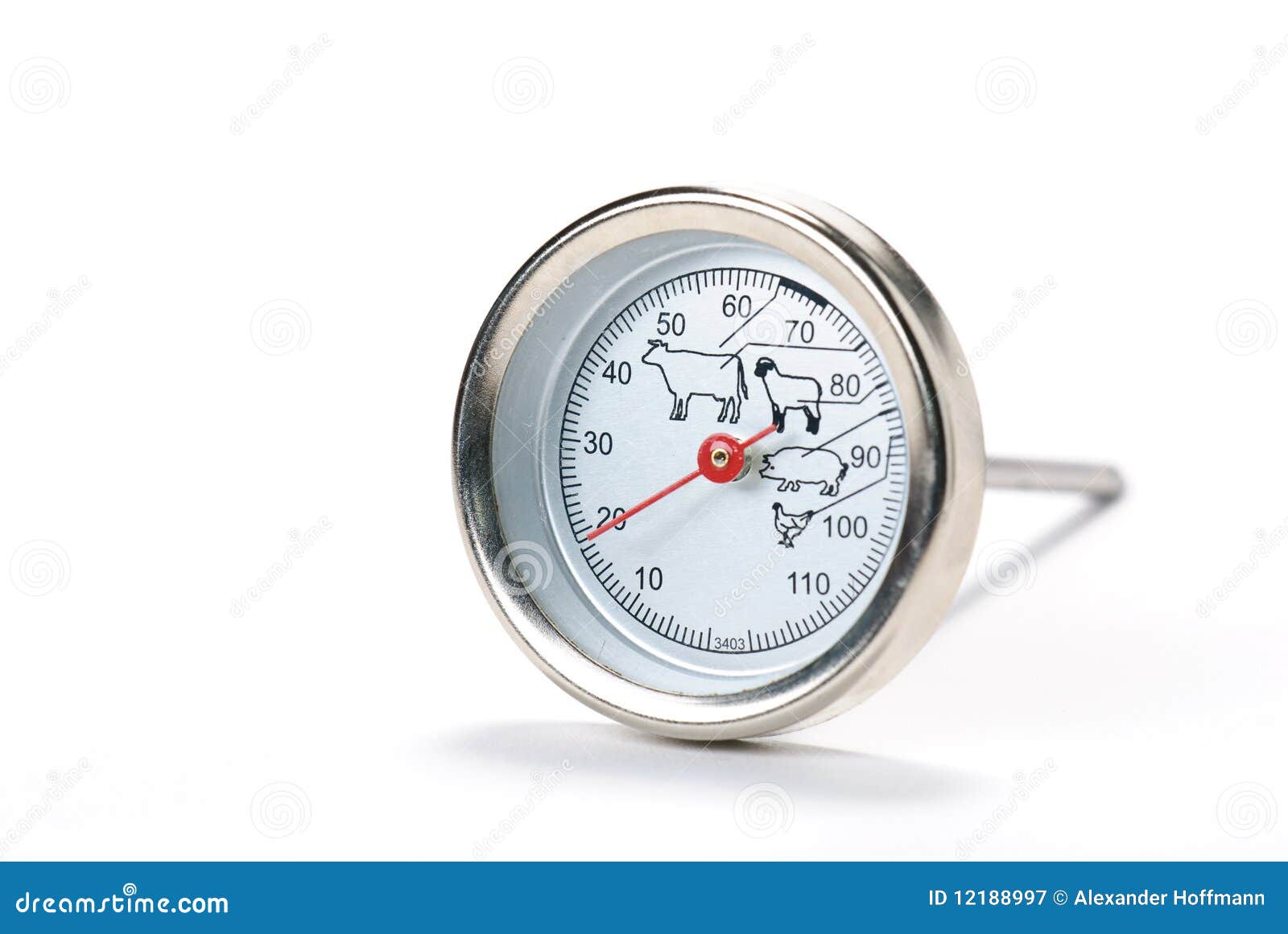 Meat thermometer stock image. Image of measuring, temperature - 12188997