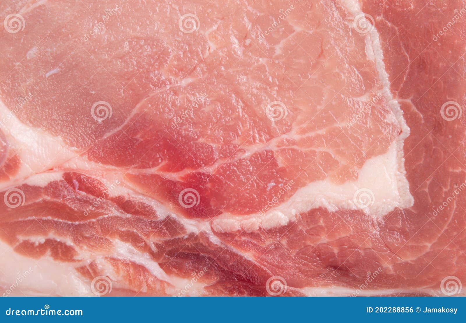 Meat Uncooked Slice Pork Background Texture Close Up Stock Photo ...