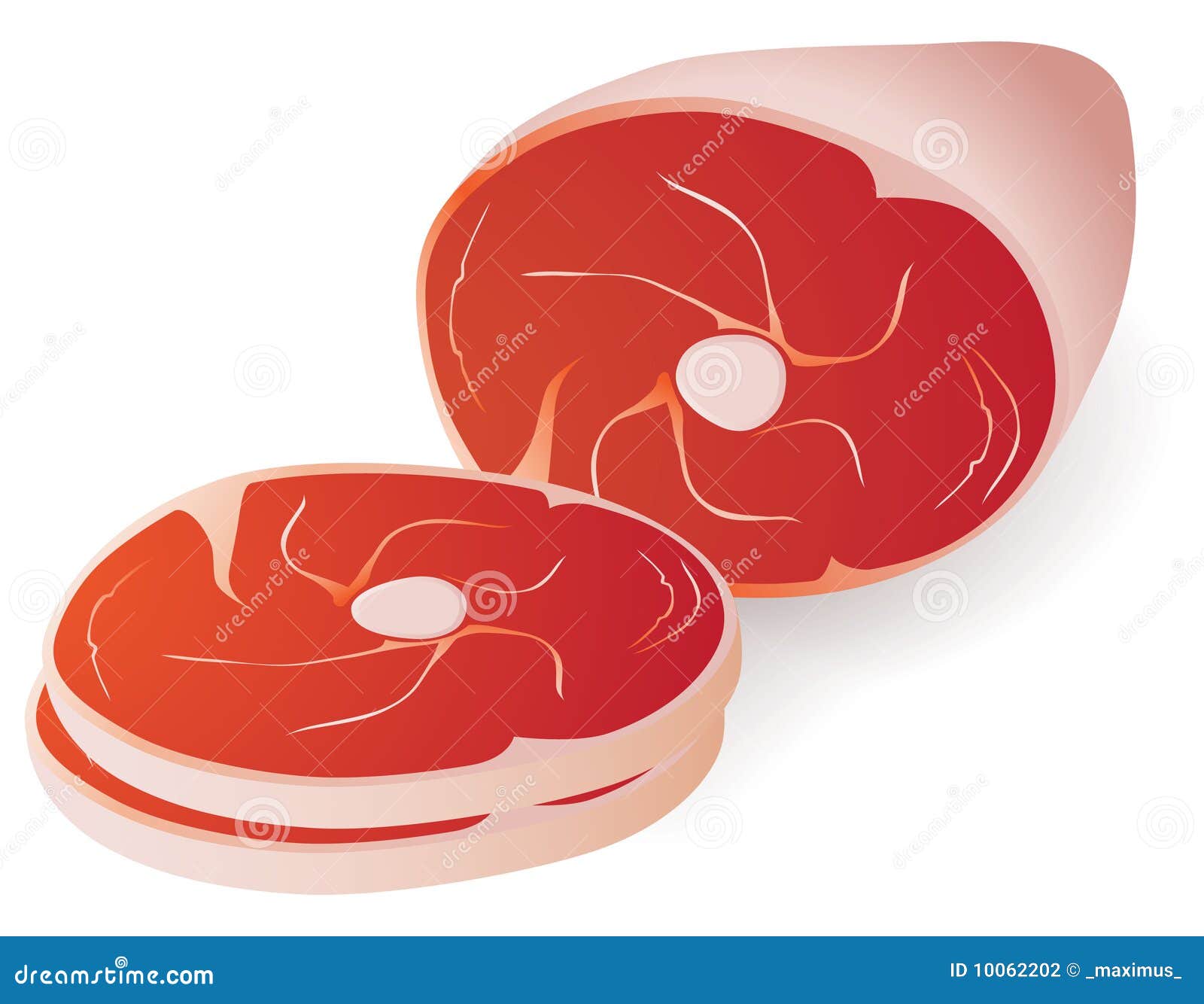 Meat vector stock vector. Illustration of dinner, refreshment - 10062202