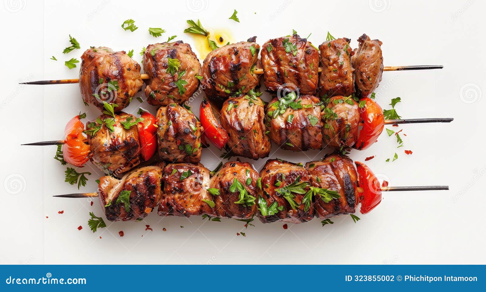Meat and Vegetable Kebab Skewer Isolated on a Transparent Background ...